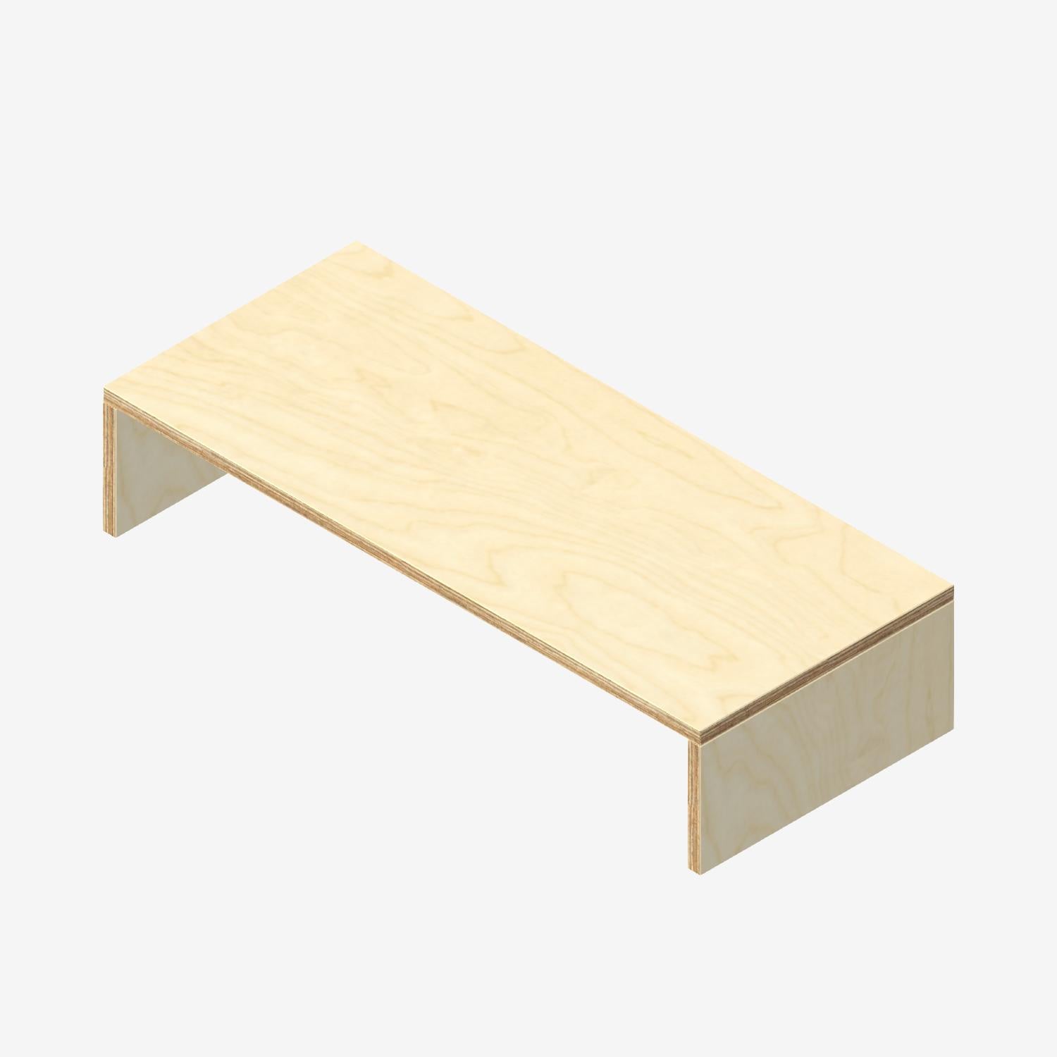 Custom Plywood Desktop Storage / Monitor Stand in Natural Plywood ...