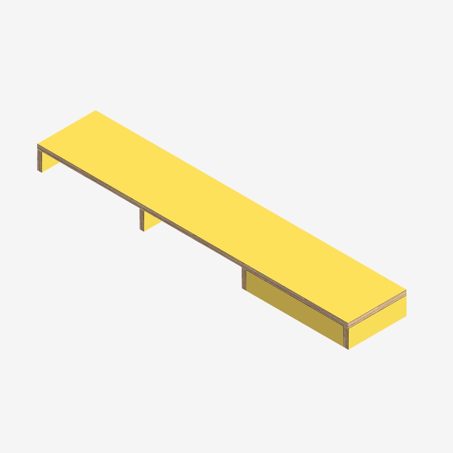 Custom Plywood Desktop Storage / Monitor Stand in Laminated Plywood ...