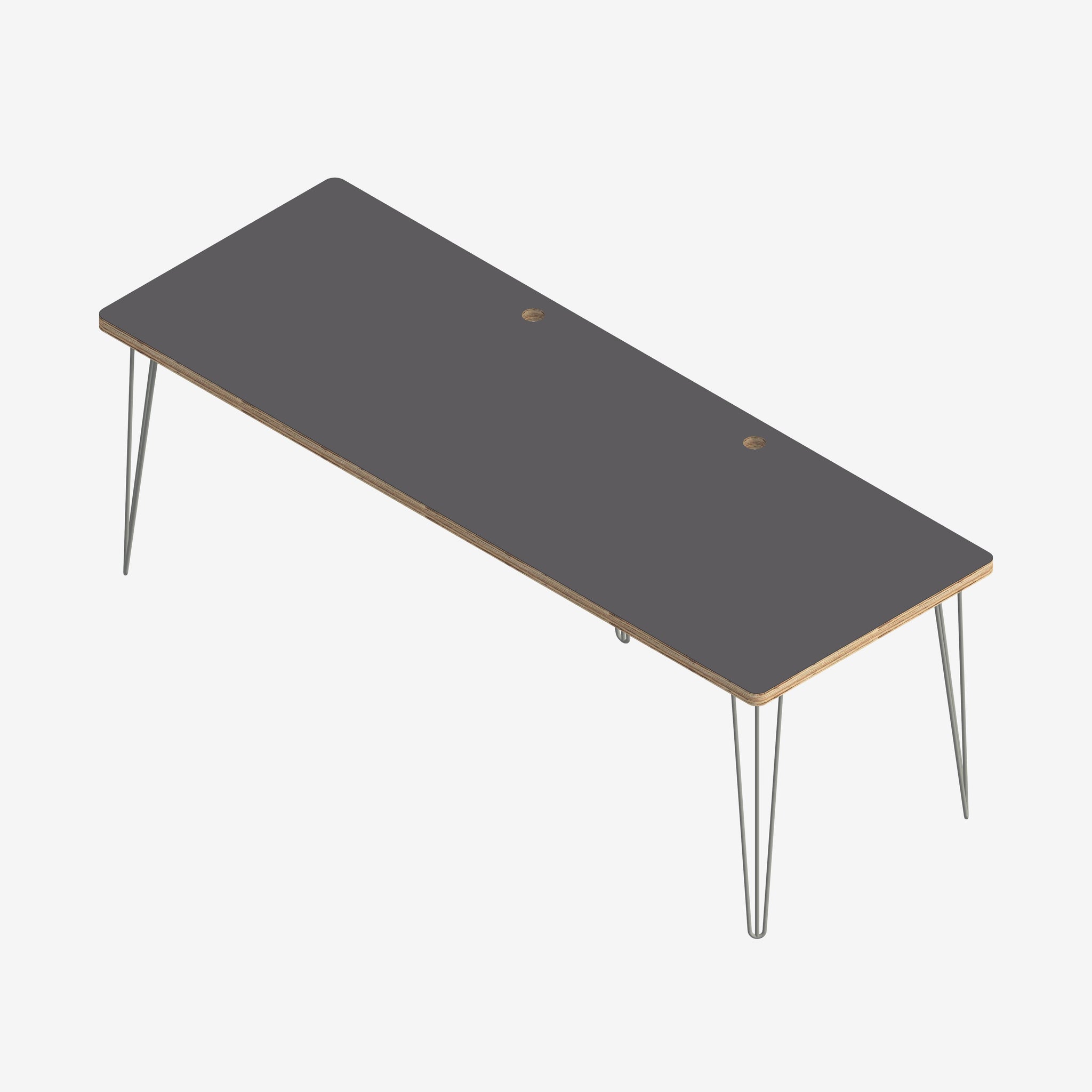 Custom Plywood Desktop in Laminated Plywood Storm