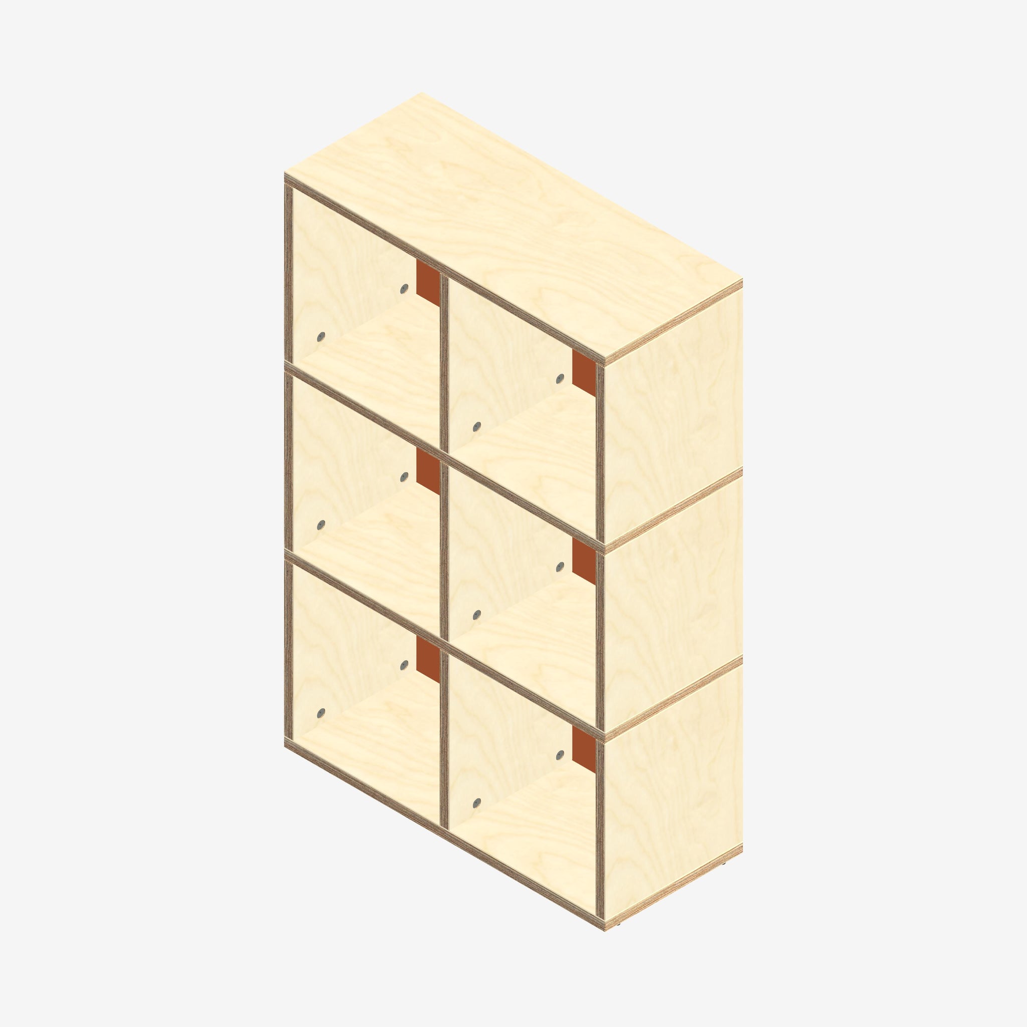 Custom Plywood Open Shelves in Kennedy