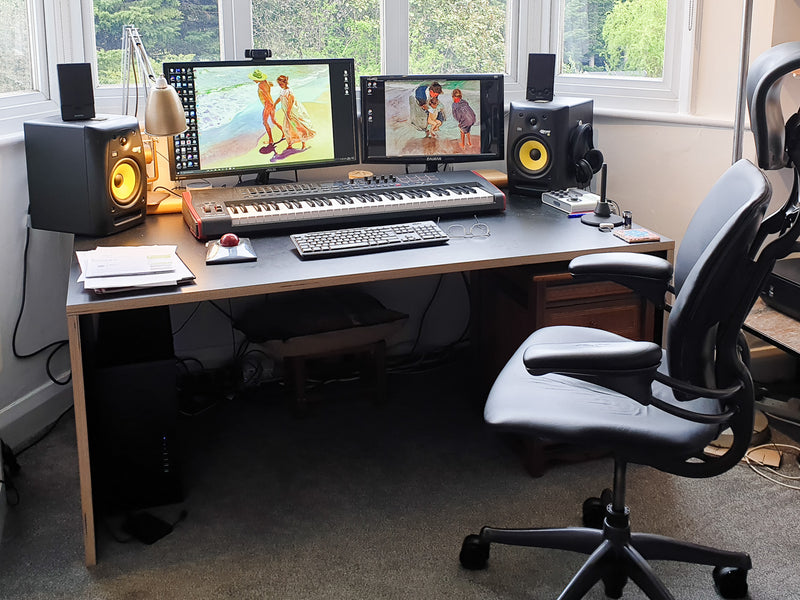 Custom Plywood Desktop