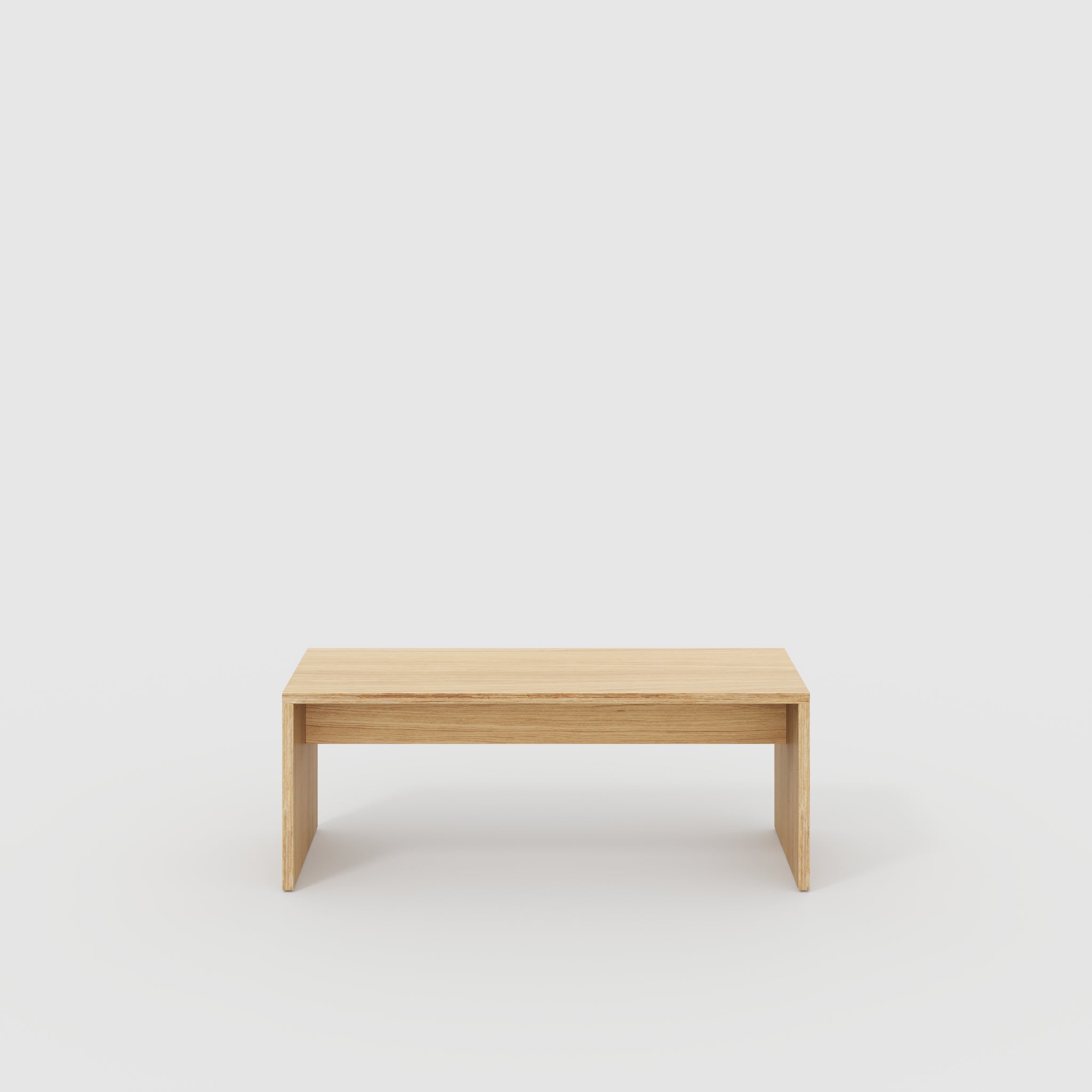 Plywood Bench Seat with Solid Sides - Plywood Oak - 1200(w) x 400(d)