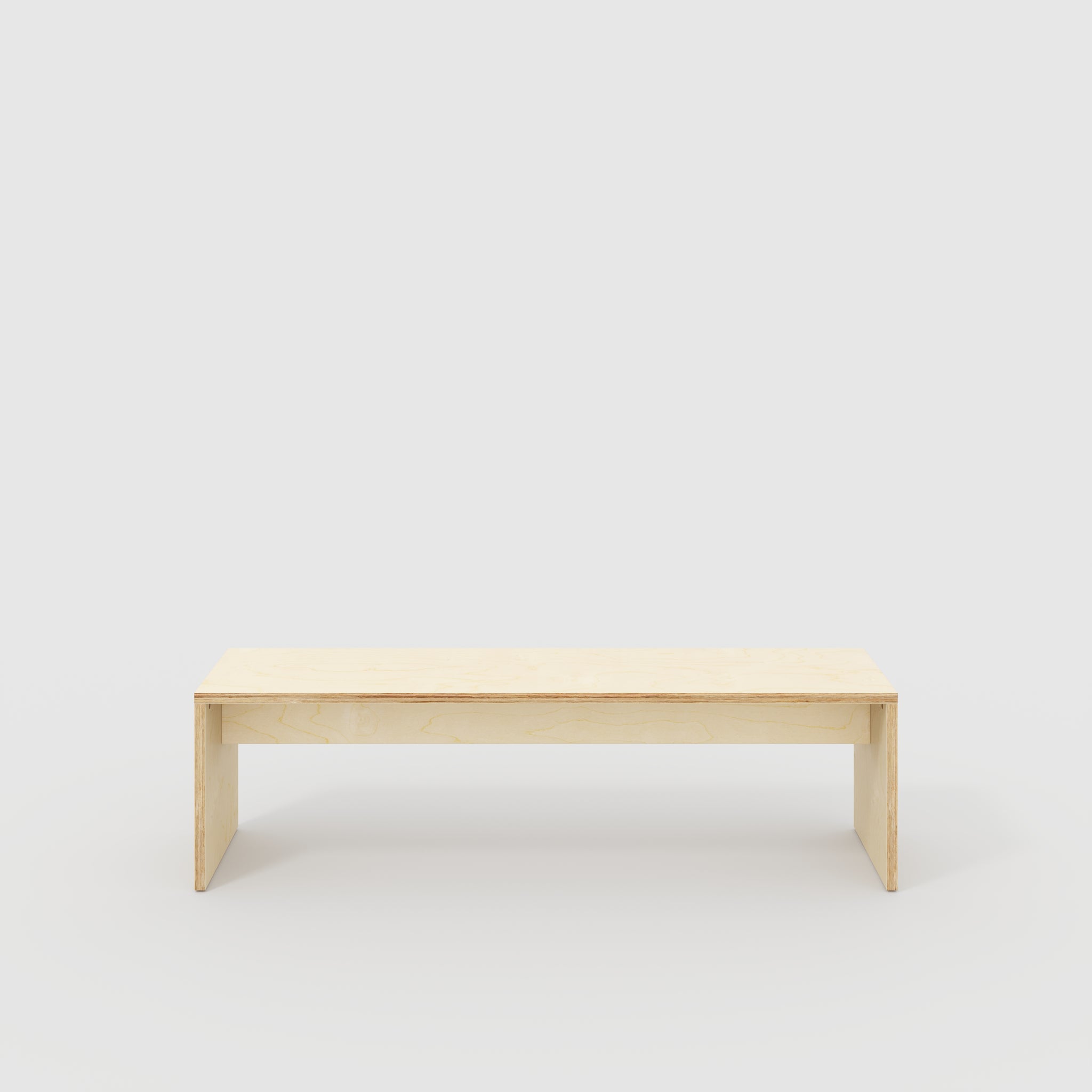 Plywood Bench Seat with Solid Sides - Plywood Birch - 1600(w) x 400(d)