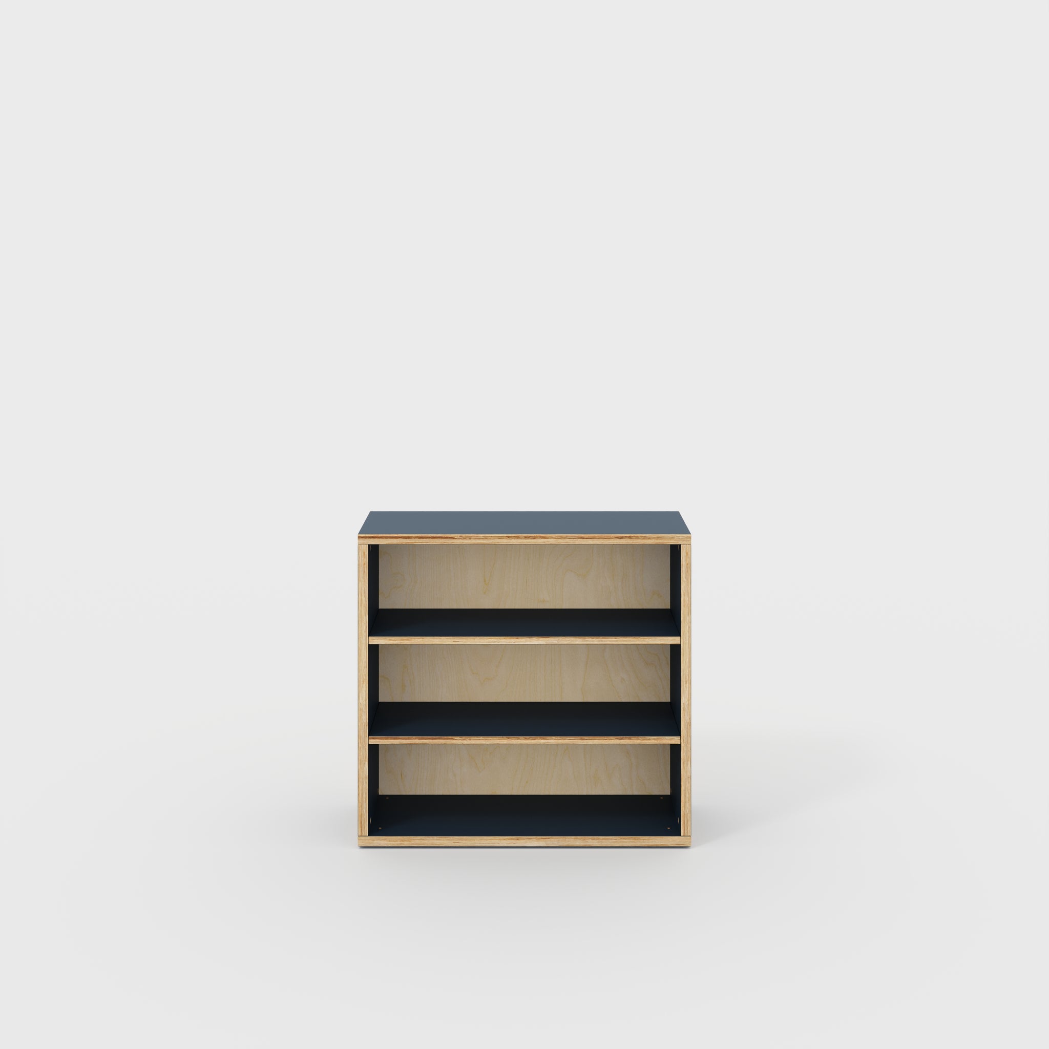 Plywood Bookshelves - Formica Night Sea Blue - 800(w) x 300(d) x 750(h