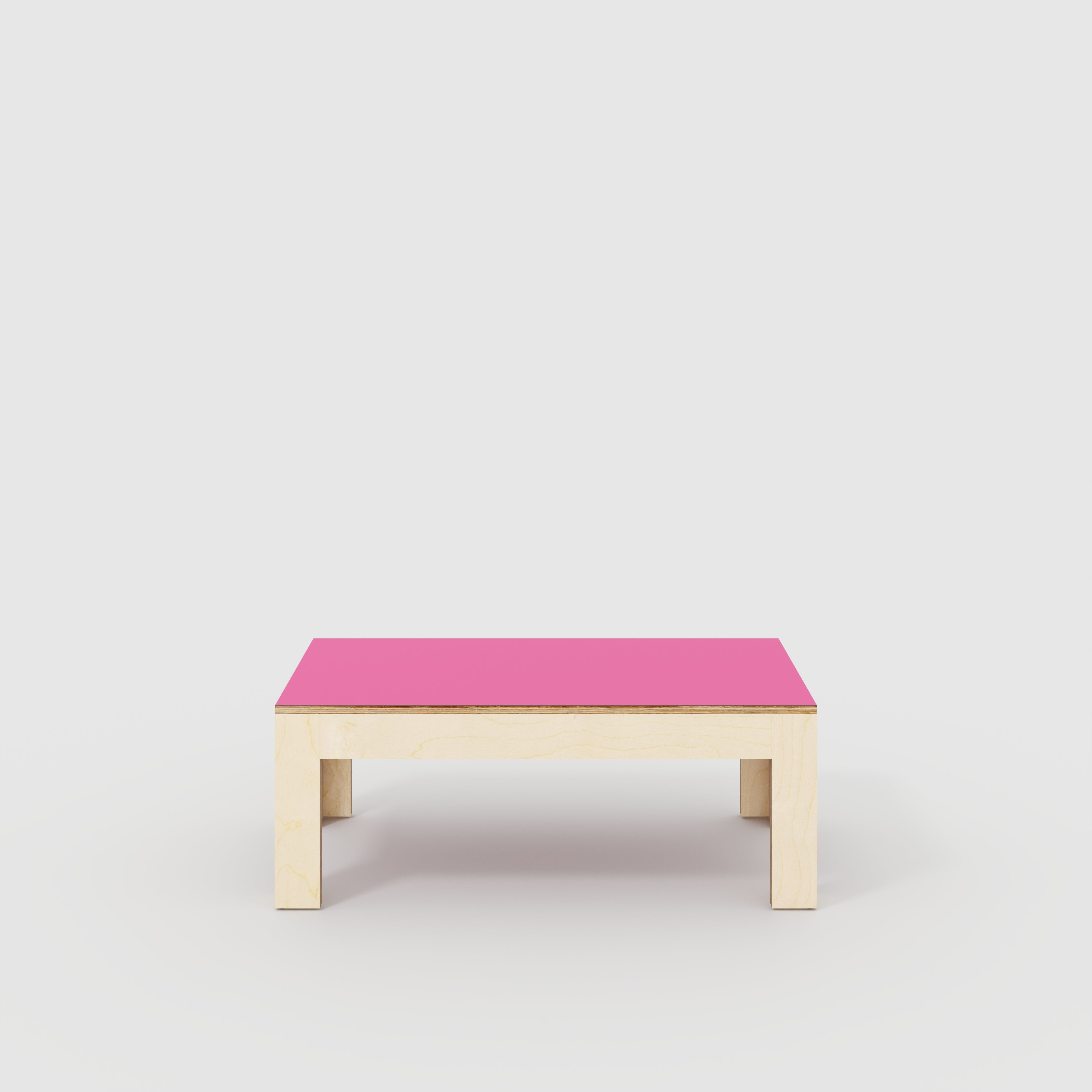 Coffee Table with Solid Frame - Formica Juicy Pink - 1200(w) x 600(d ...