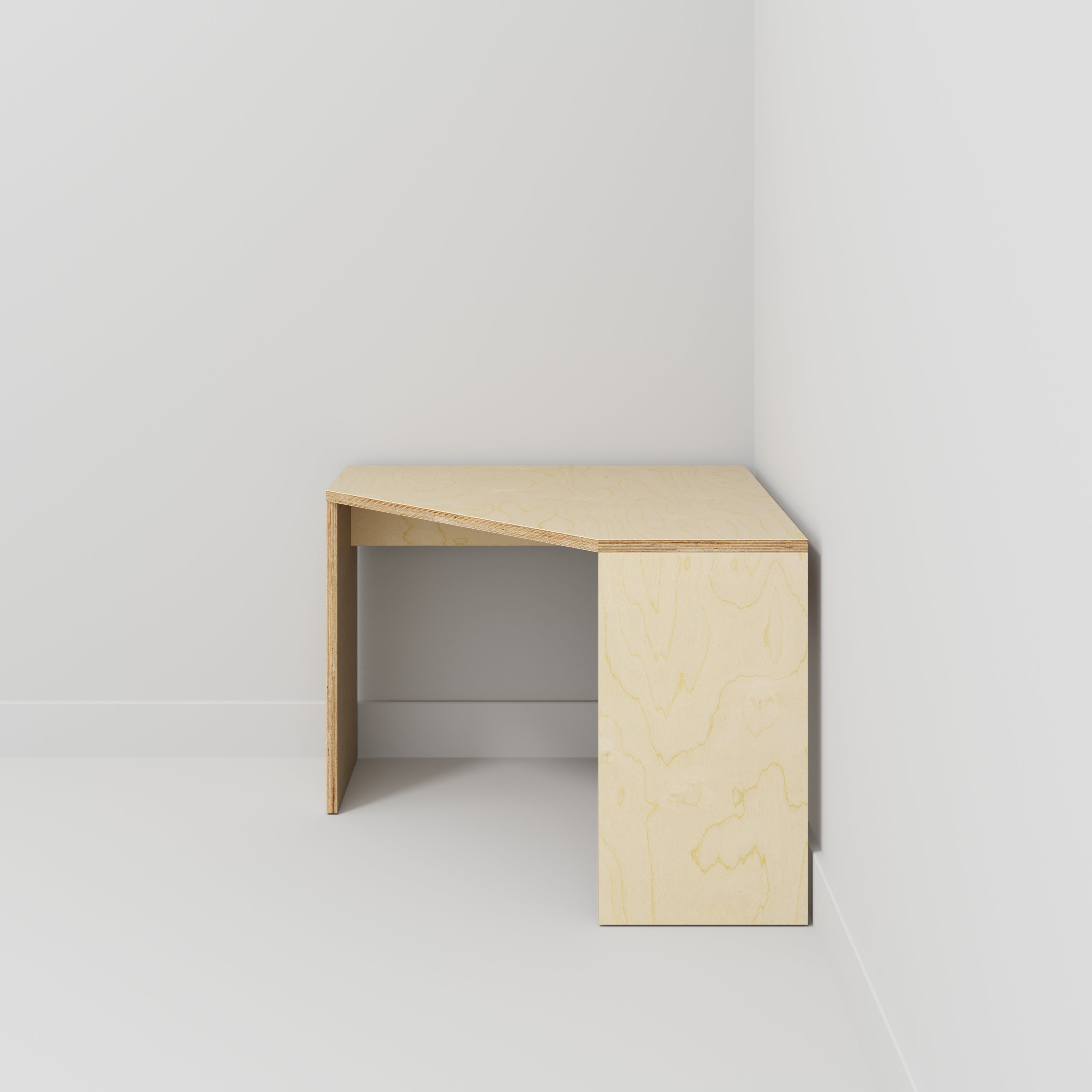 Made in Ply | Custom, Made to Measure Plywood Corner Desk | Solid Sides