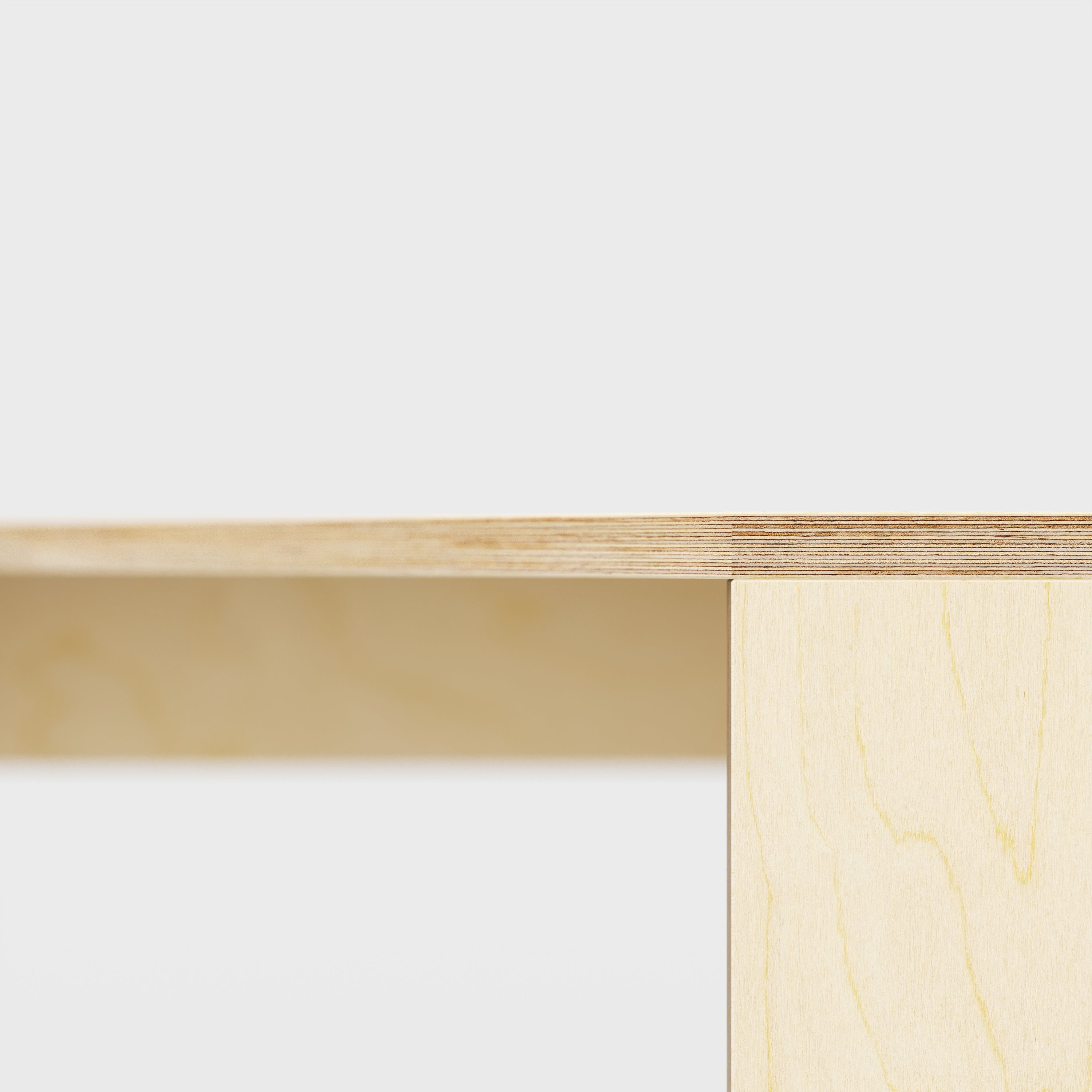 Made in Ply | Custom, Made to Measure Plywood Corner Desk | Solid Sides