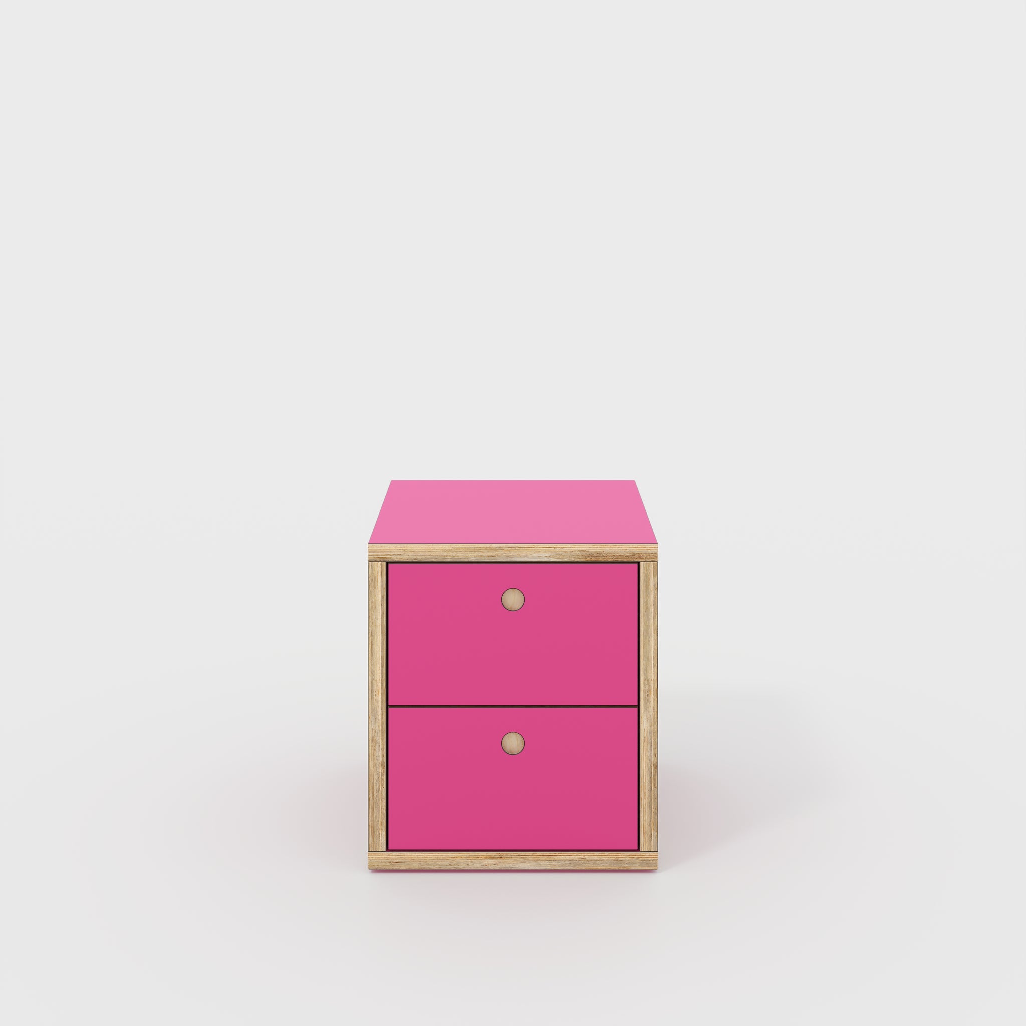 Plywood Drawer Unit - Formica Juicy Pink - 400(w) x 400(d) x 450(h)