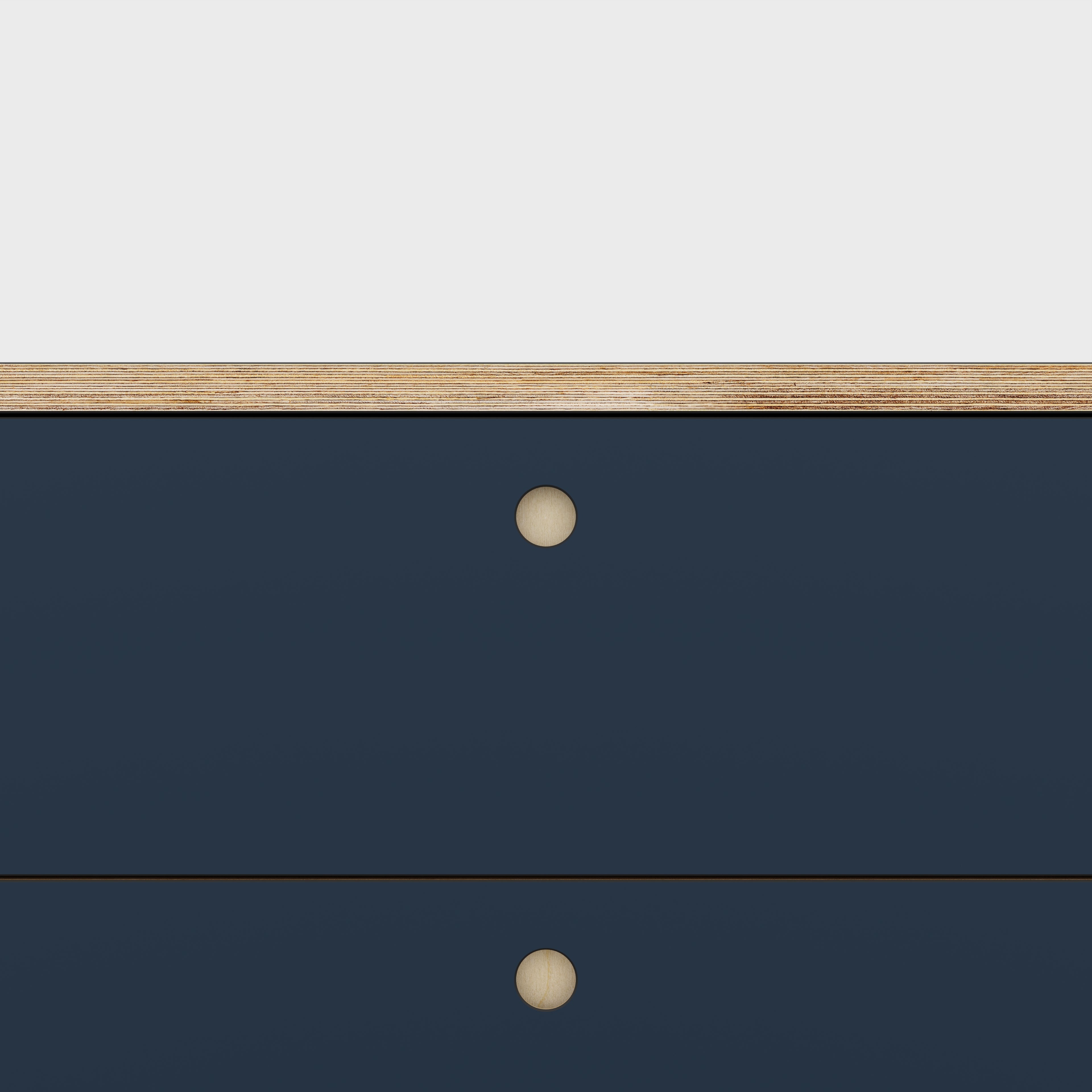 Drawer Unit - Formica Night Sea Blue - 800(w) x 600(d) x 750(h) – Made ...