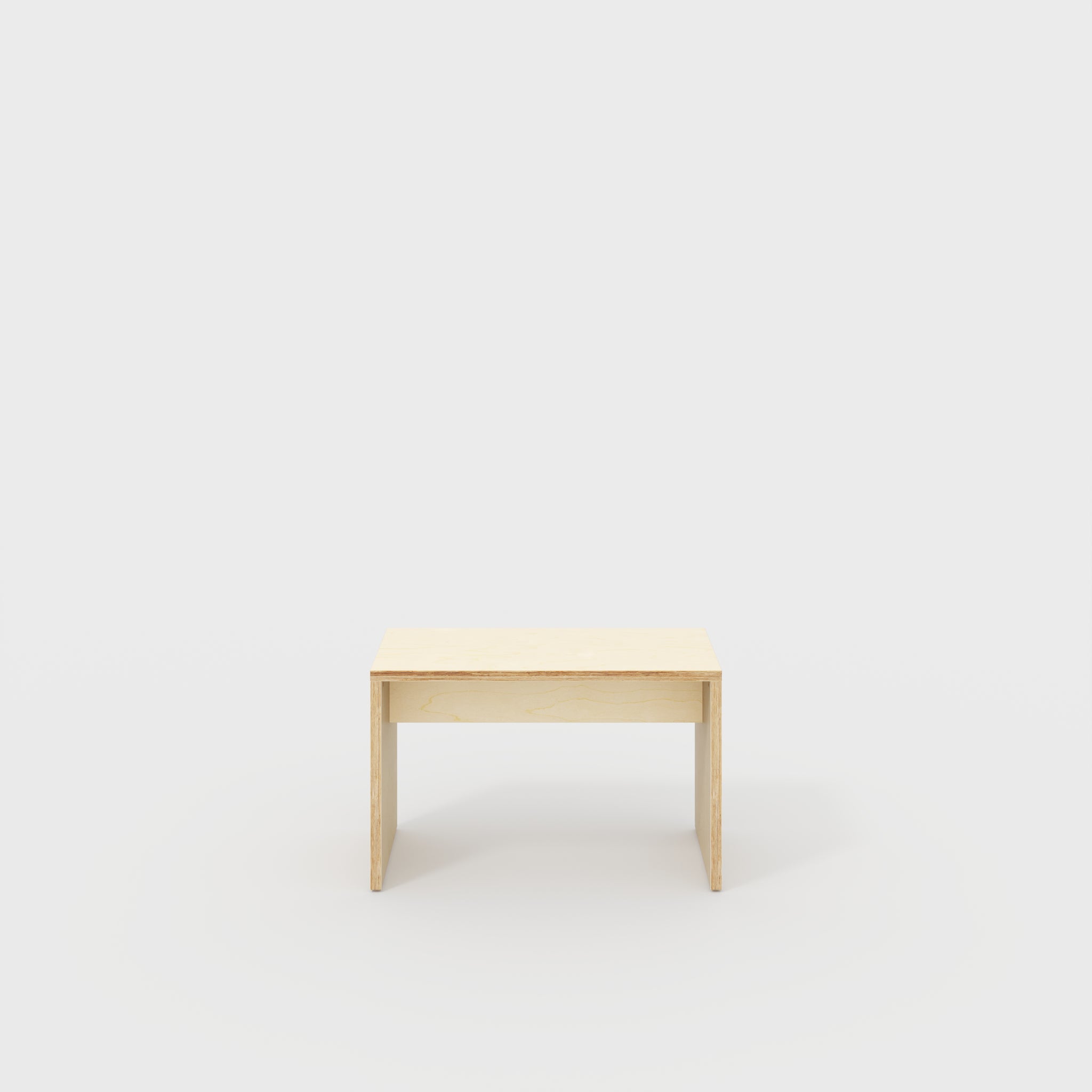 Plywood Kids Desk with Solid Sides - Plywood Birch - 800(w) x 400(d) x