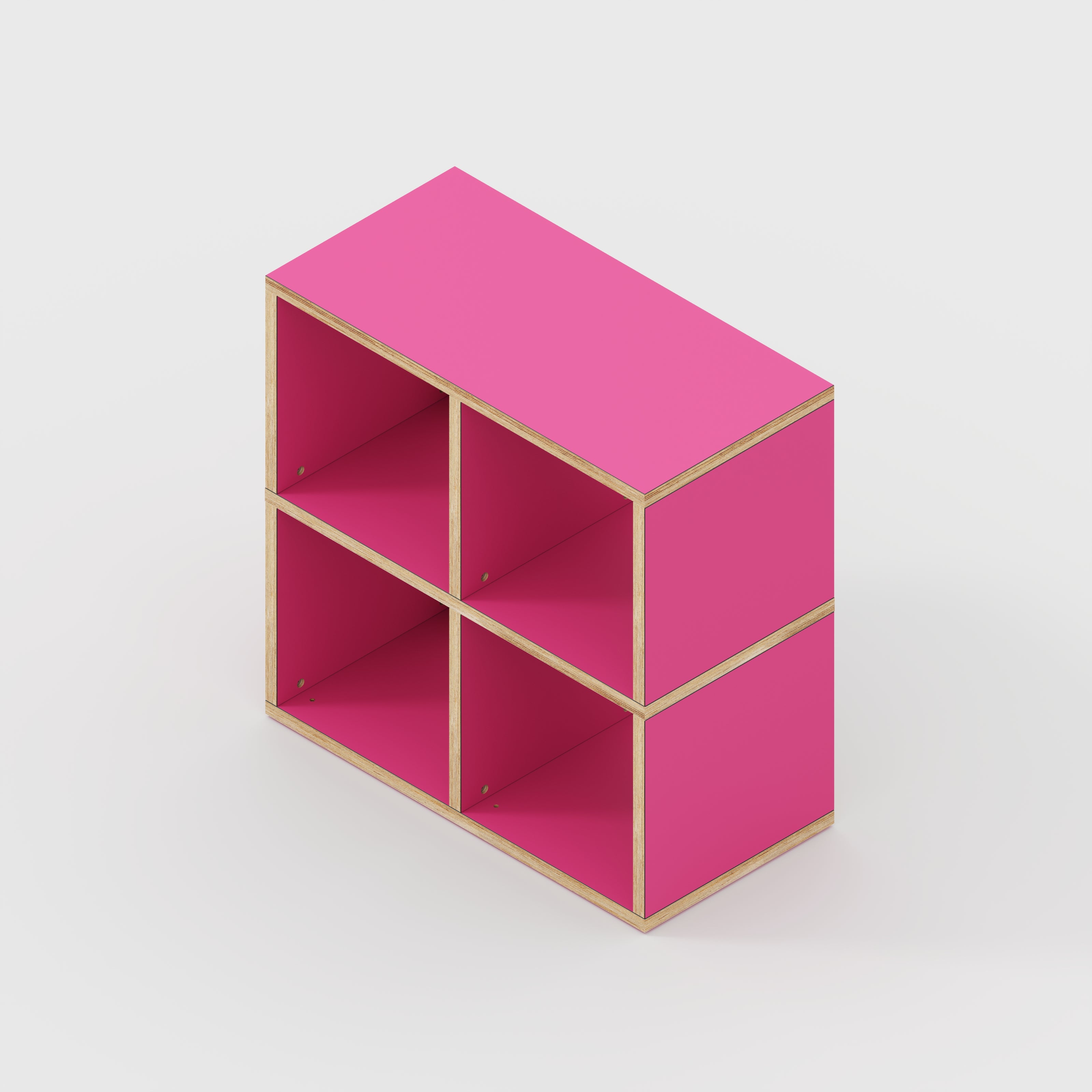 Plywood Open Shelves - Formica Juicy Pink - 800(w) x 400(d) x 800(h)