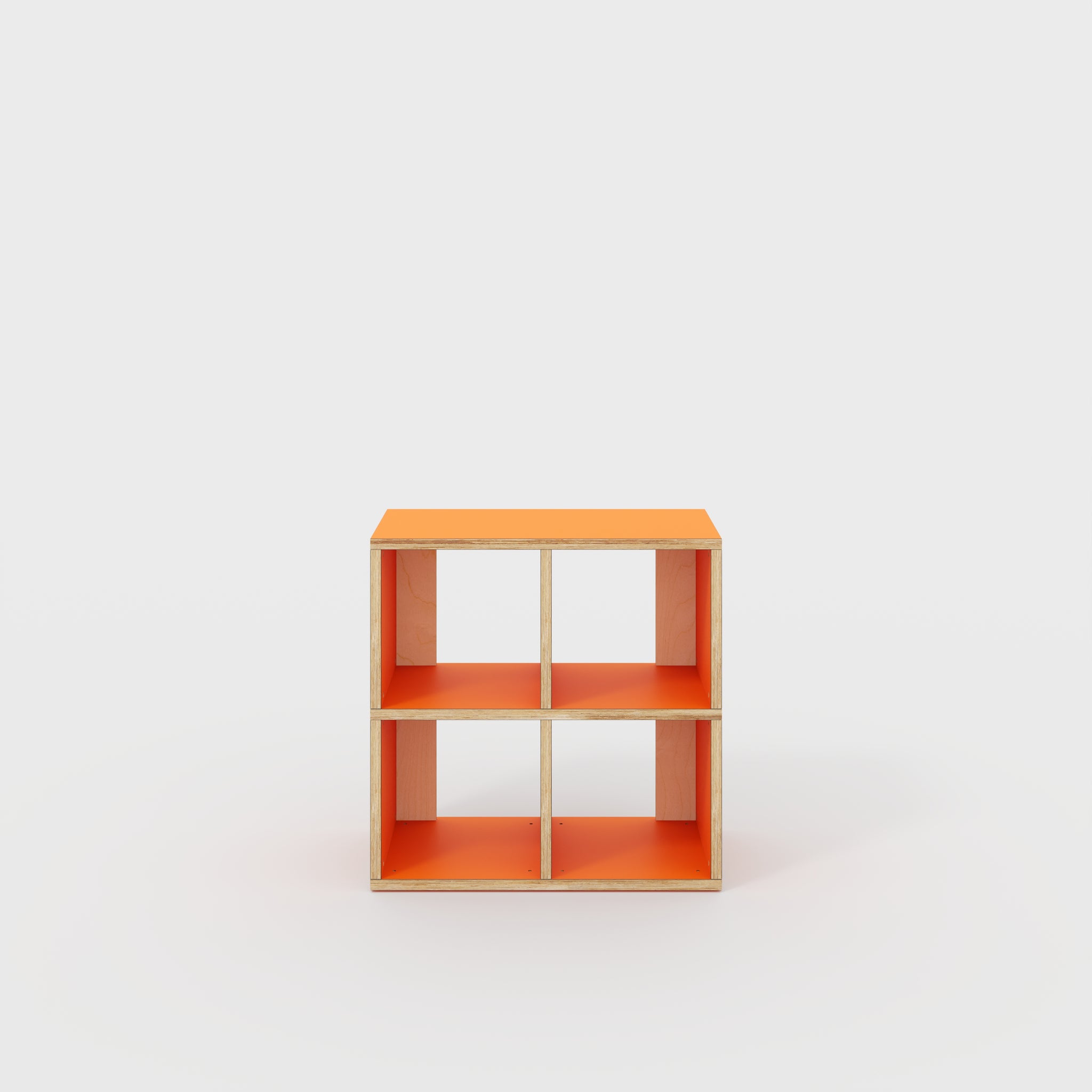 Plywood Open Shelves - Formica Levante Orange - 800(w) x 400(d) x 800(