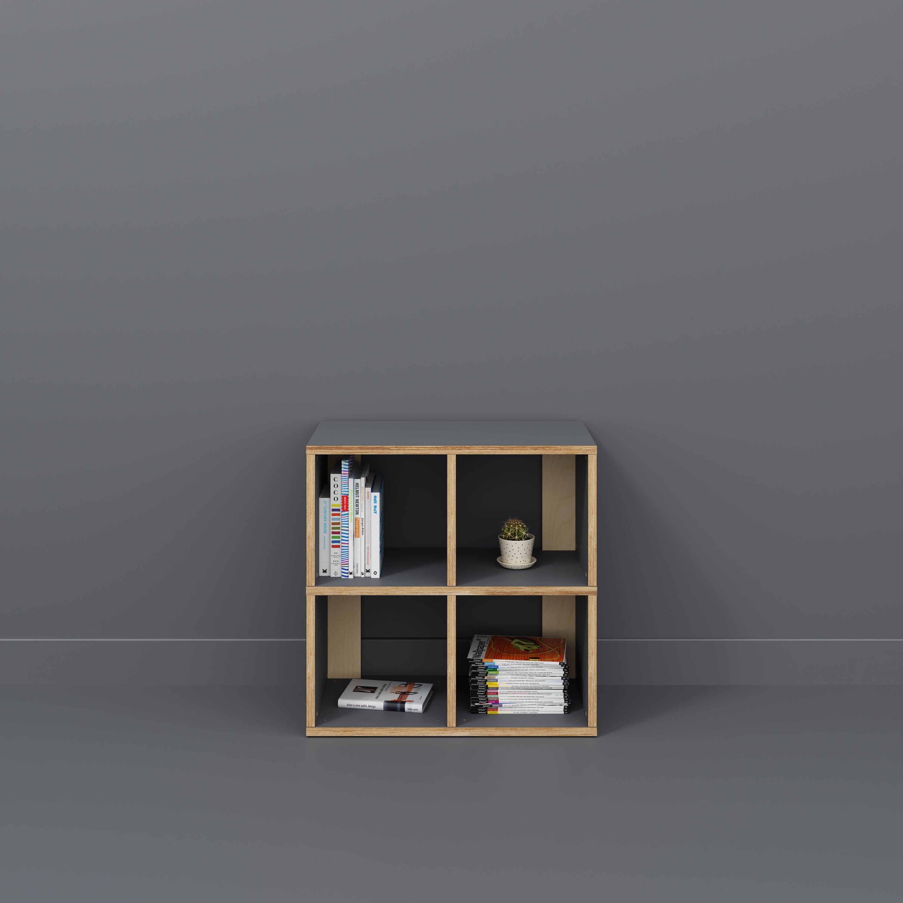 Plywood Open Shelves - Formica Tornado Grey - 800(w) x 400(d) x 800(h)