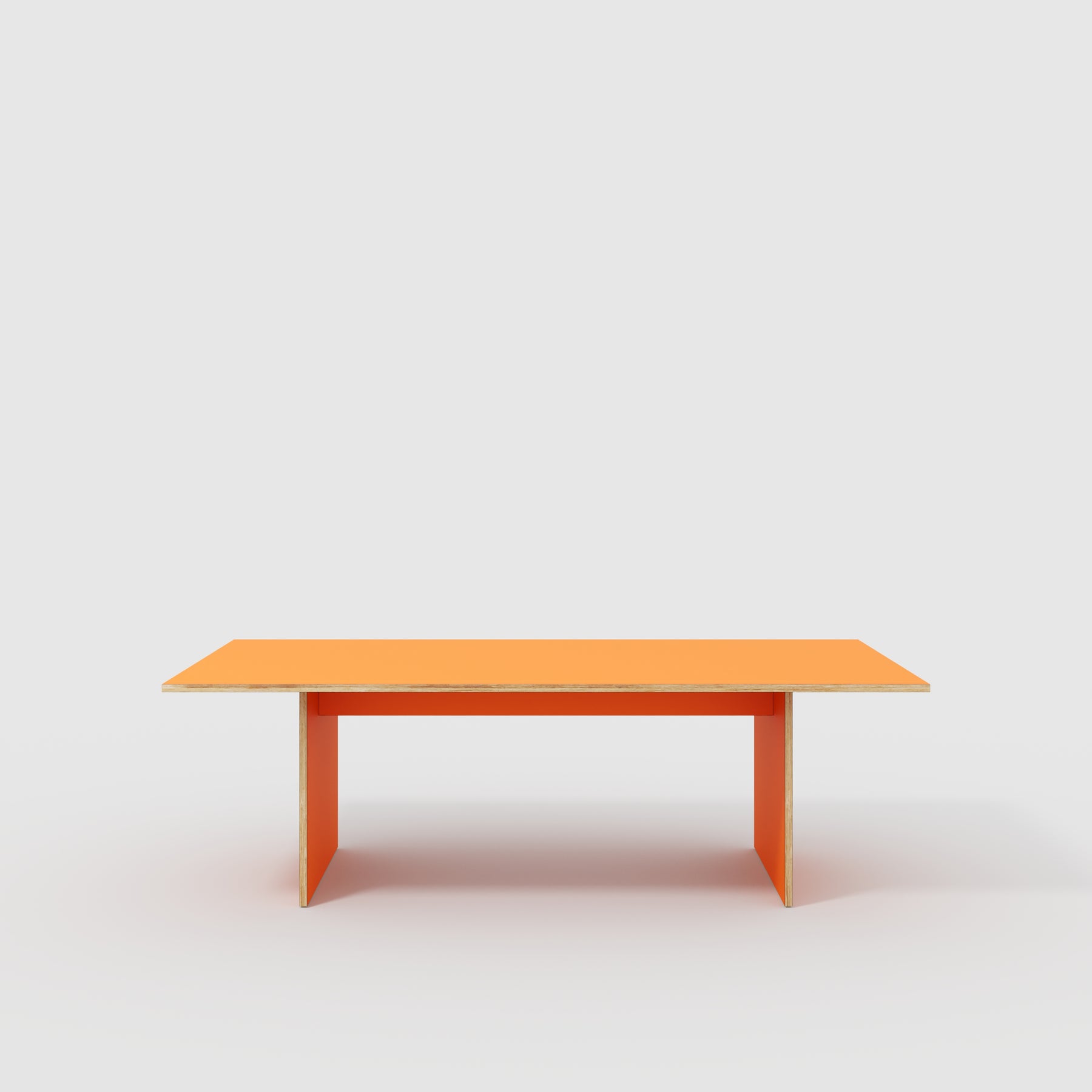 Plywood Platform Table - Formica Levante Orange - 2400(w) x 1200(d) x
