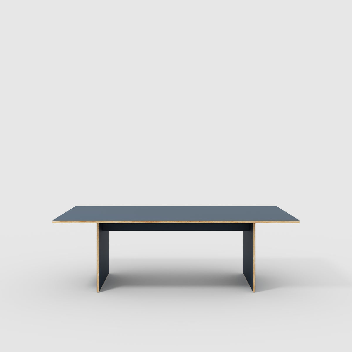 Plywood Platform Table - Formica Night Sea Blue - 2400(w) x 1200(d) x