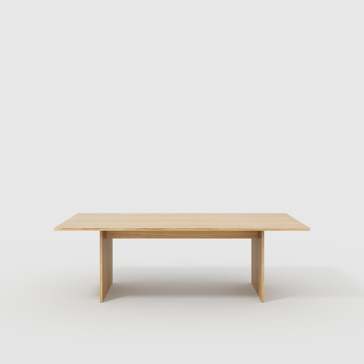 Plywood Platform Table - Plywood Oak - 2400(w) x 1200(d) x 750(h)