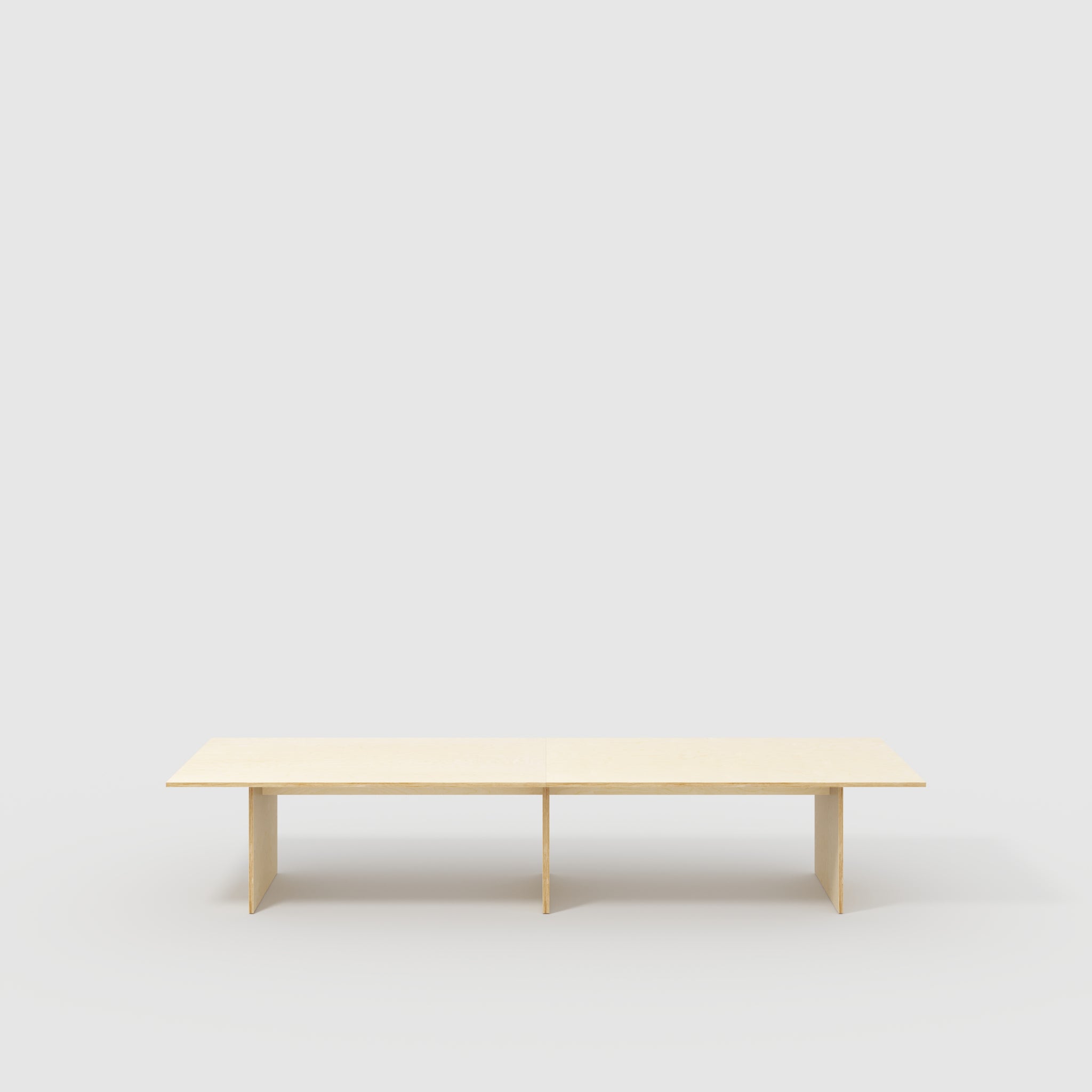 Plywood Platform Table - Plywood Birch - 4000(w) x 1000(d) x 750(h)