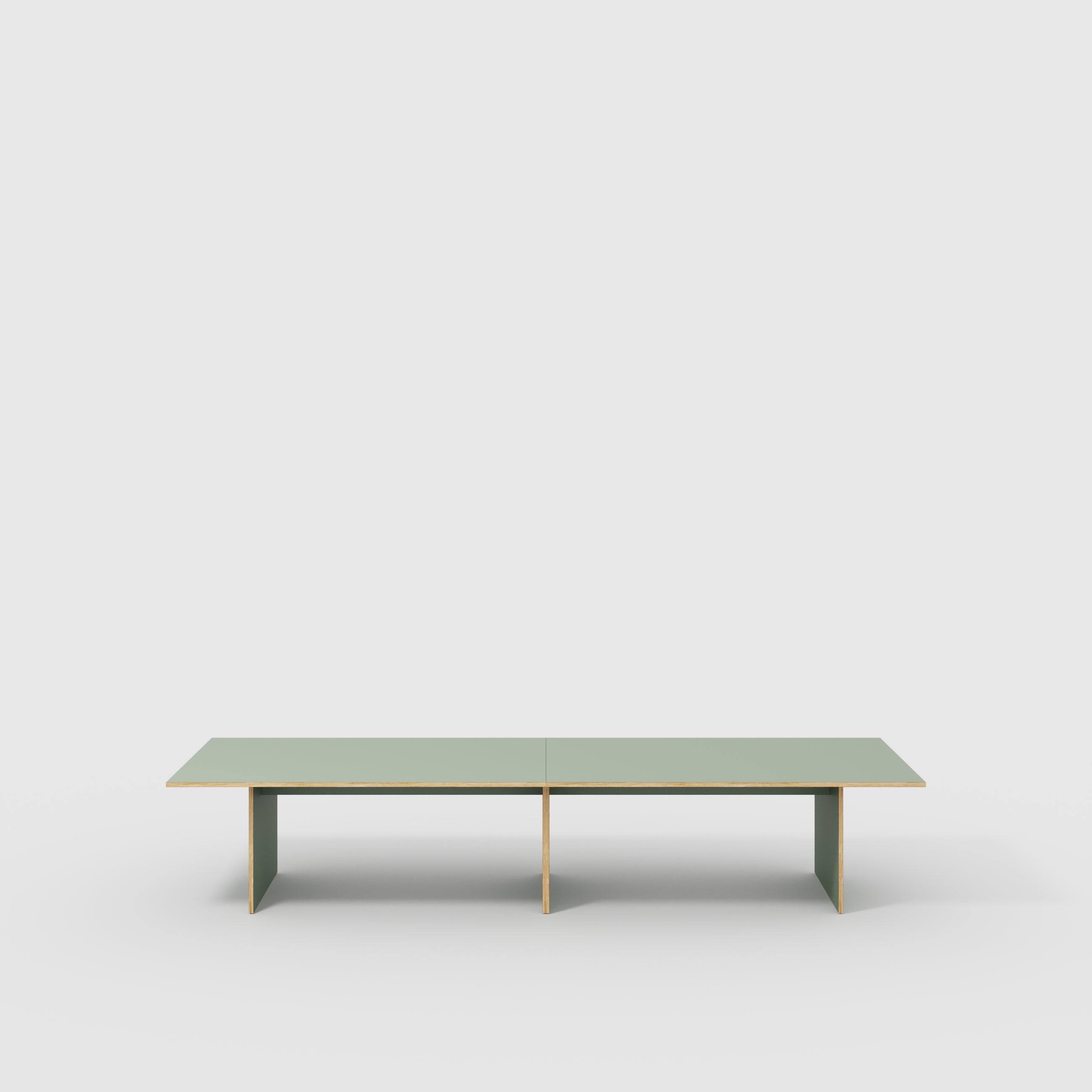 Plywood Platform Table - Formica Green Slate - 4000(w) x 1000(d) x 750