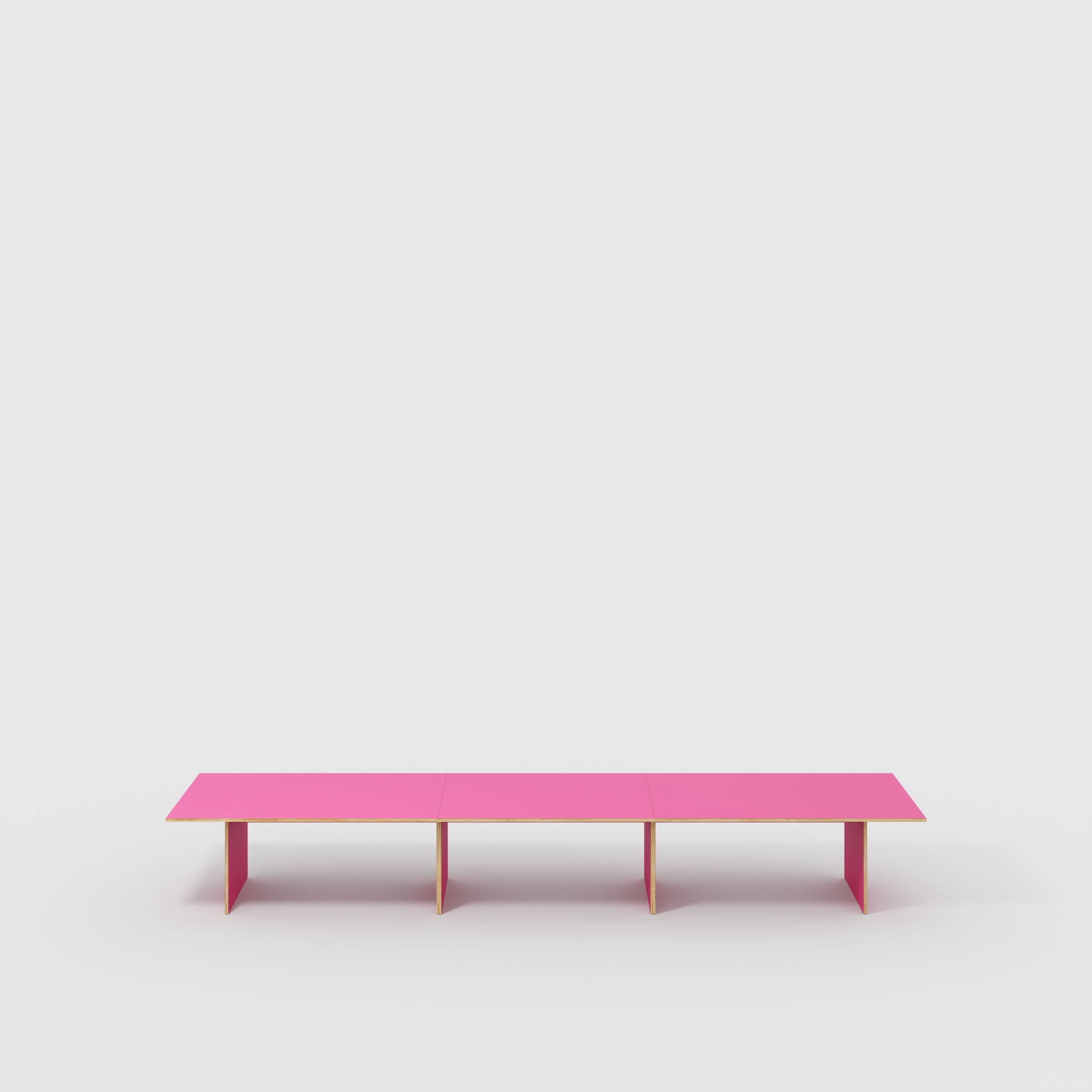 Platform Table - Formica Juicy Pink - 5600(w) x 1000(d) x 750(h)