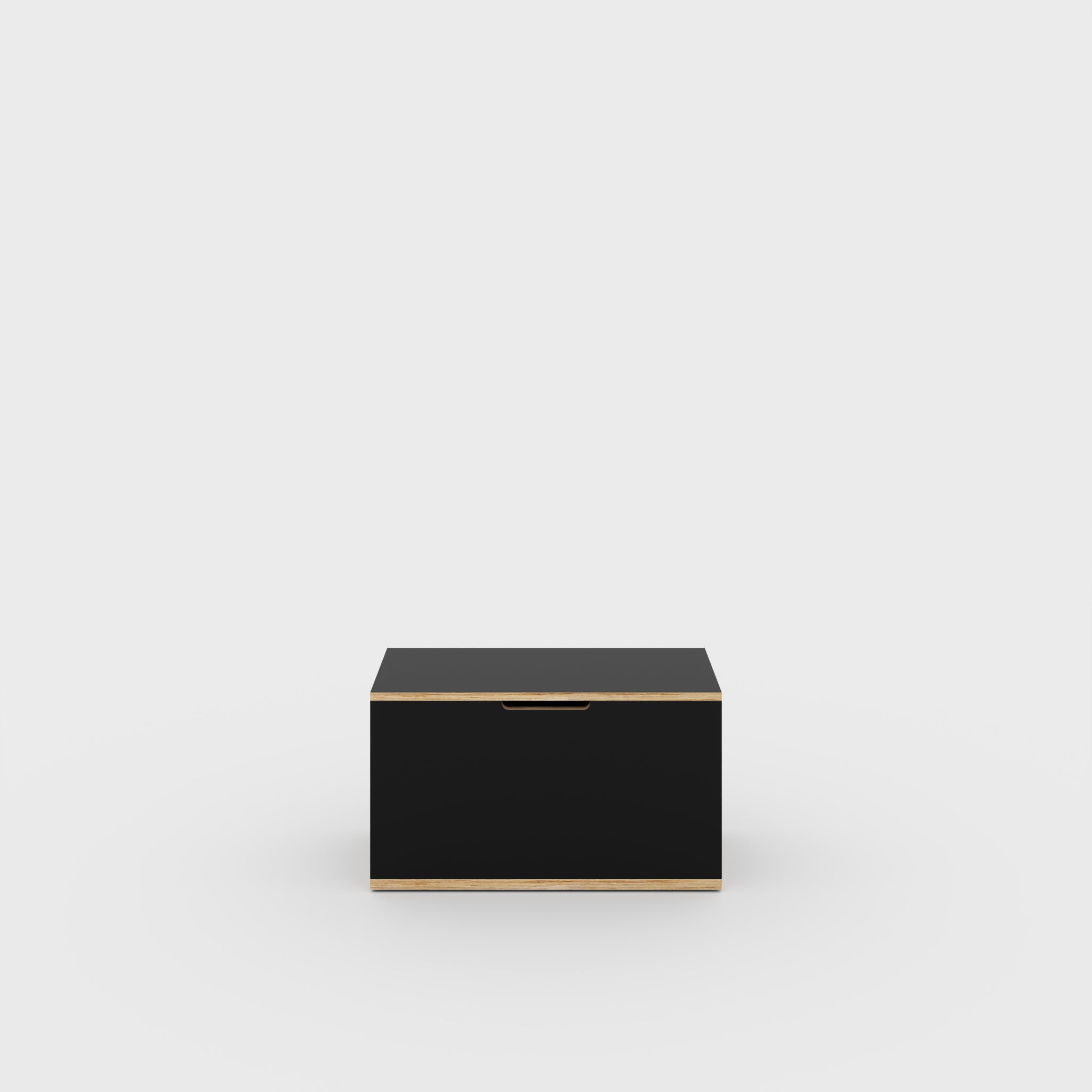 Plywood Storage Trunk - Formica Diamond Black - 800(w) x 400(d) x 450(