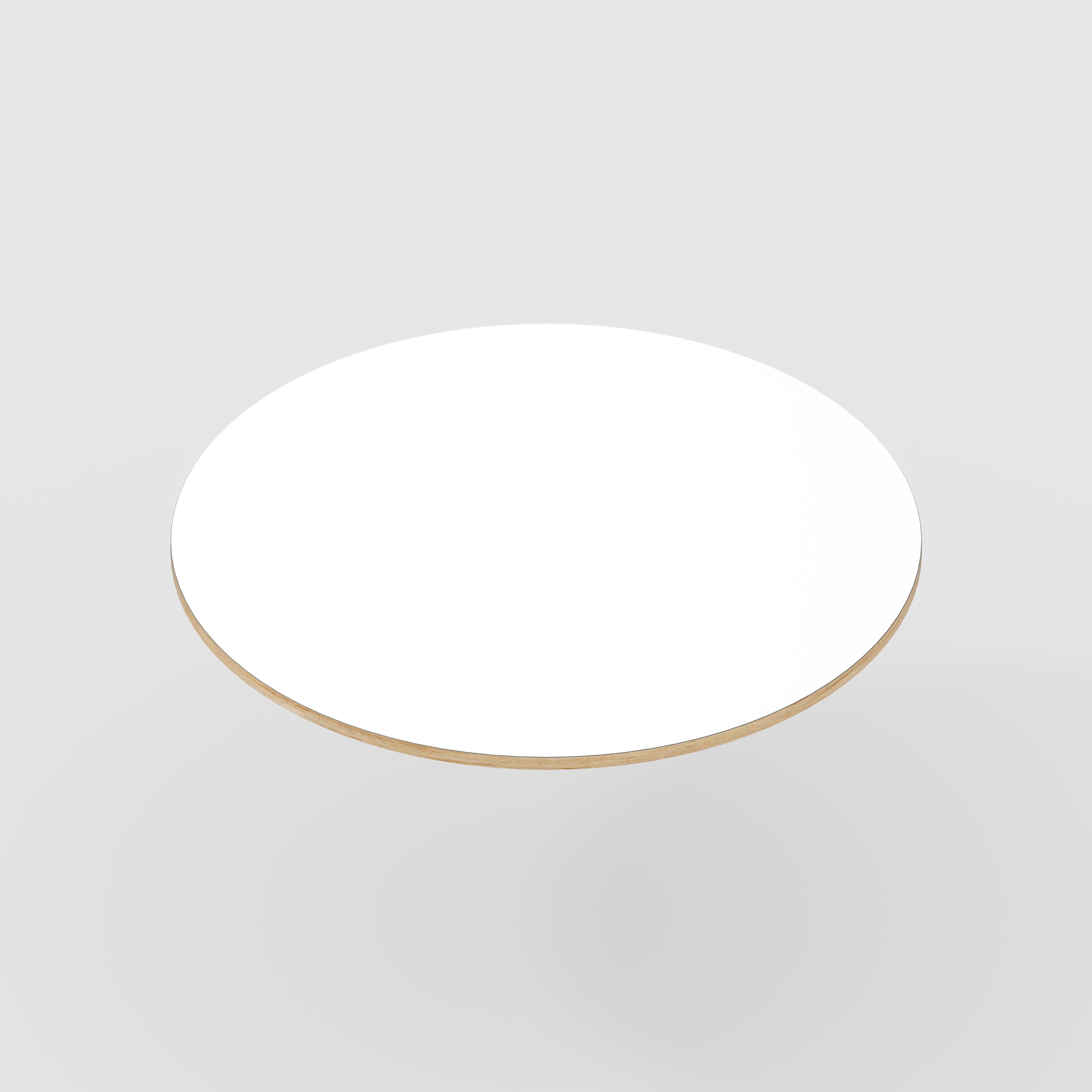 Plywood Round Tabletop - Formica White - 1200(dia) – Made in Ply