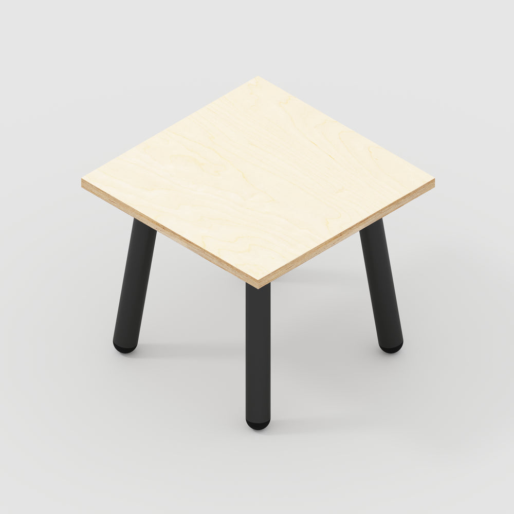 Custom Made to Measure Plywood Side Table with Single Pin Round Legs