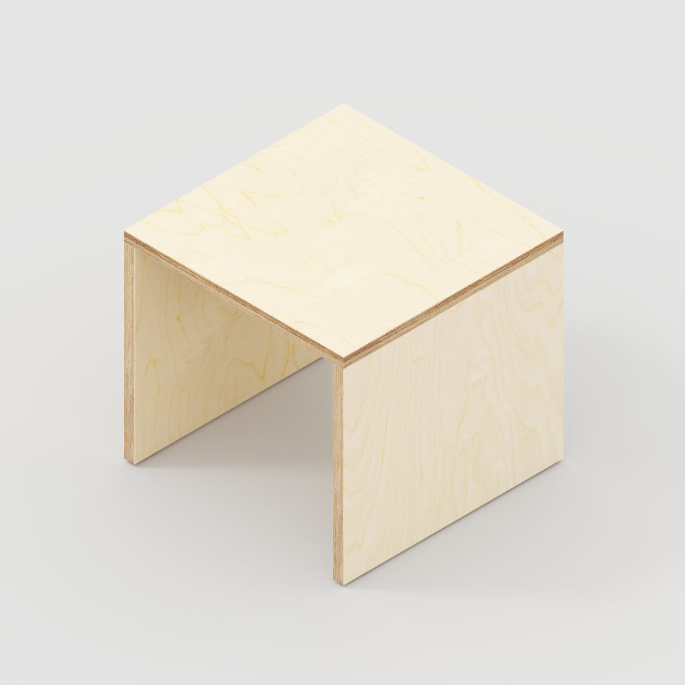 Custom Made to Measure Plywood Side Table with Solid Sides