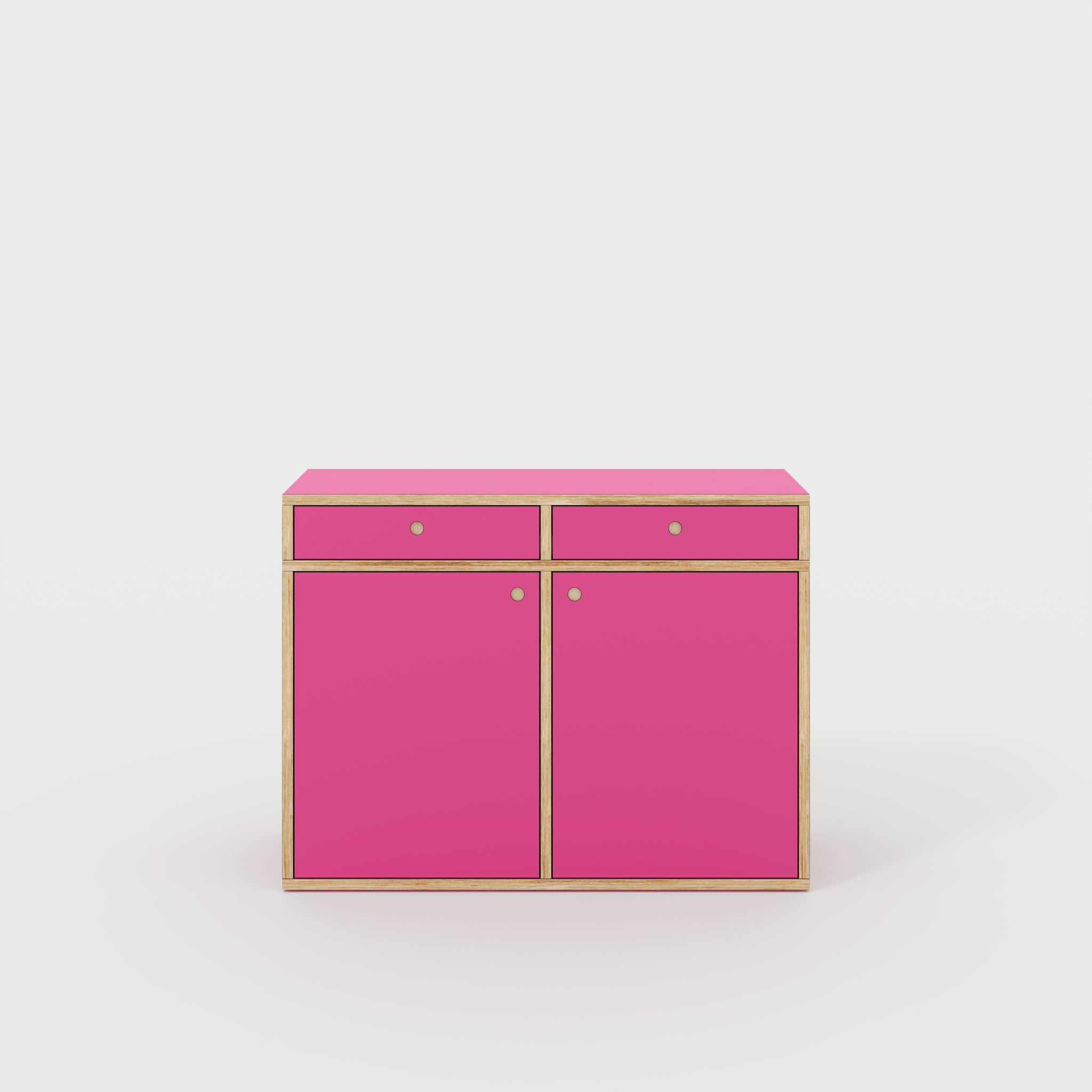 Plywood Sideboard - Type 1 - Formica Juicy Pink - 1200(w) x 400(d) x 9