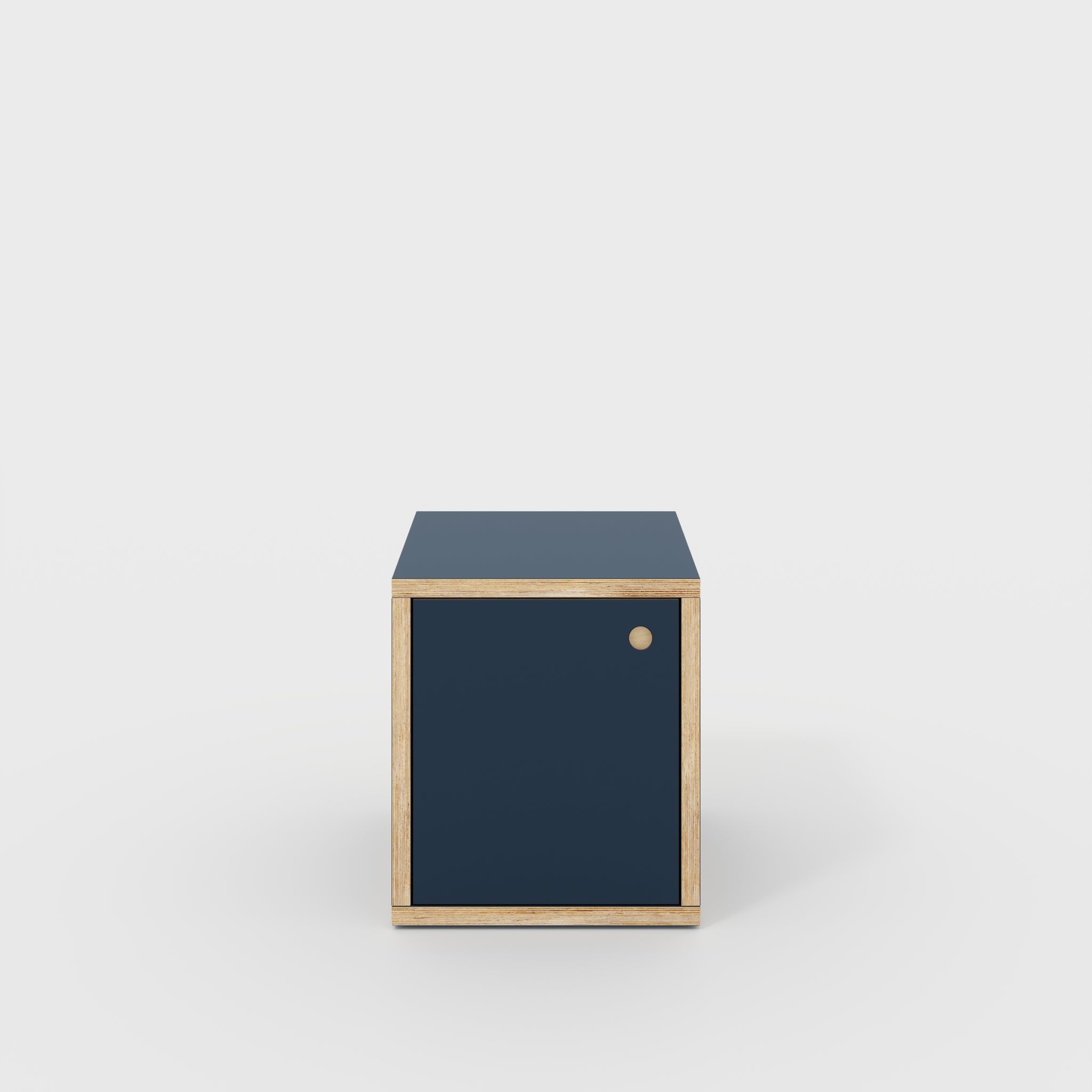 Plywood Storage with Doors - Formica Night Sea Blue - 400(w) x 400(d)