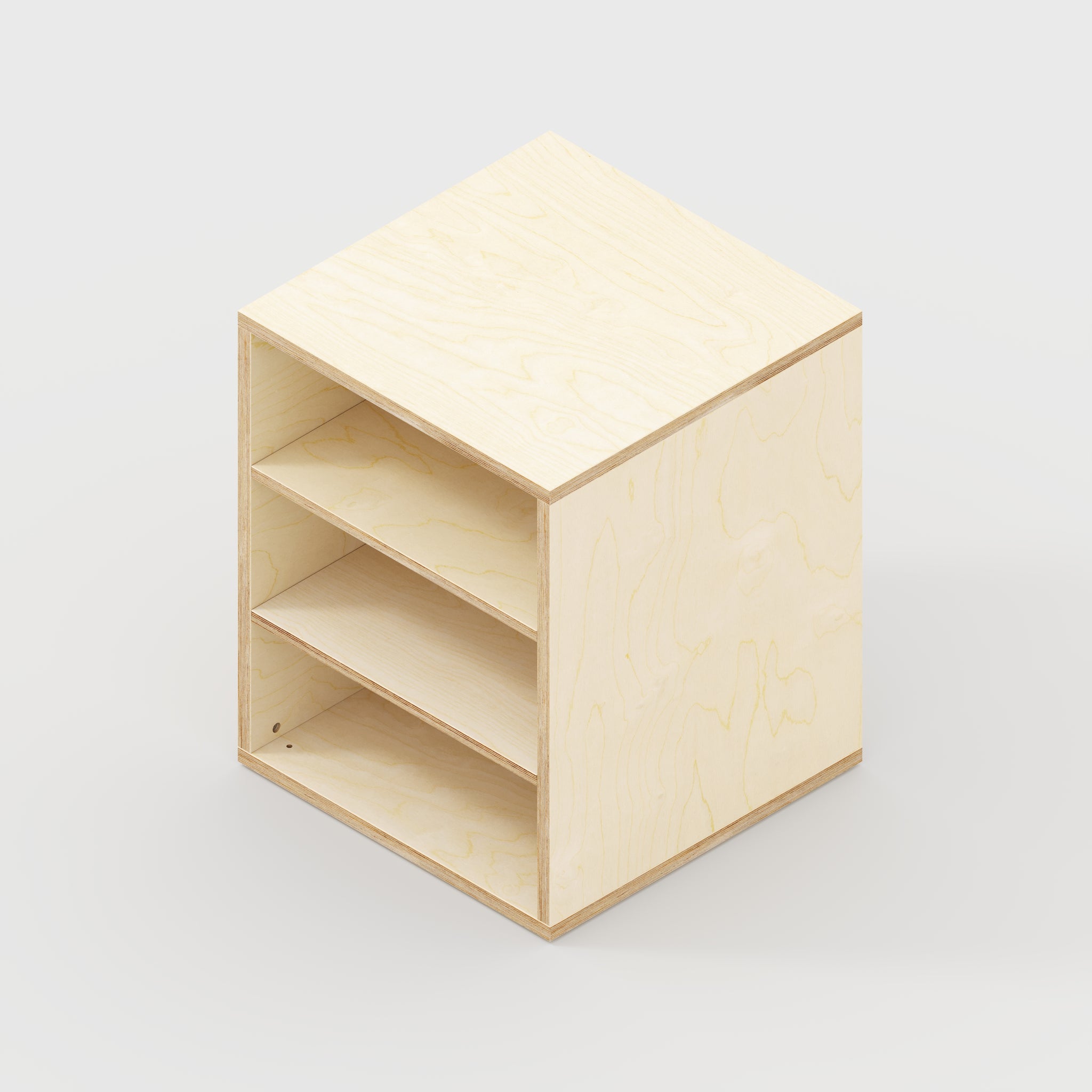 Custom Plywood Storage with Shelves