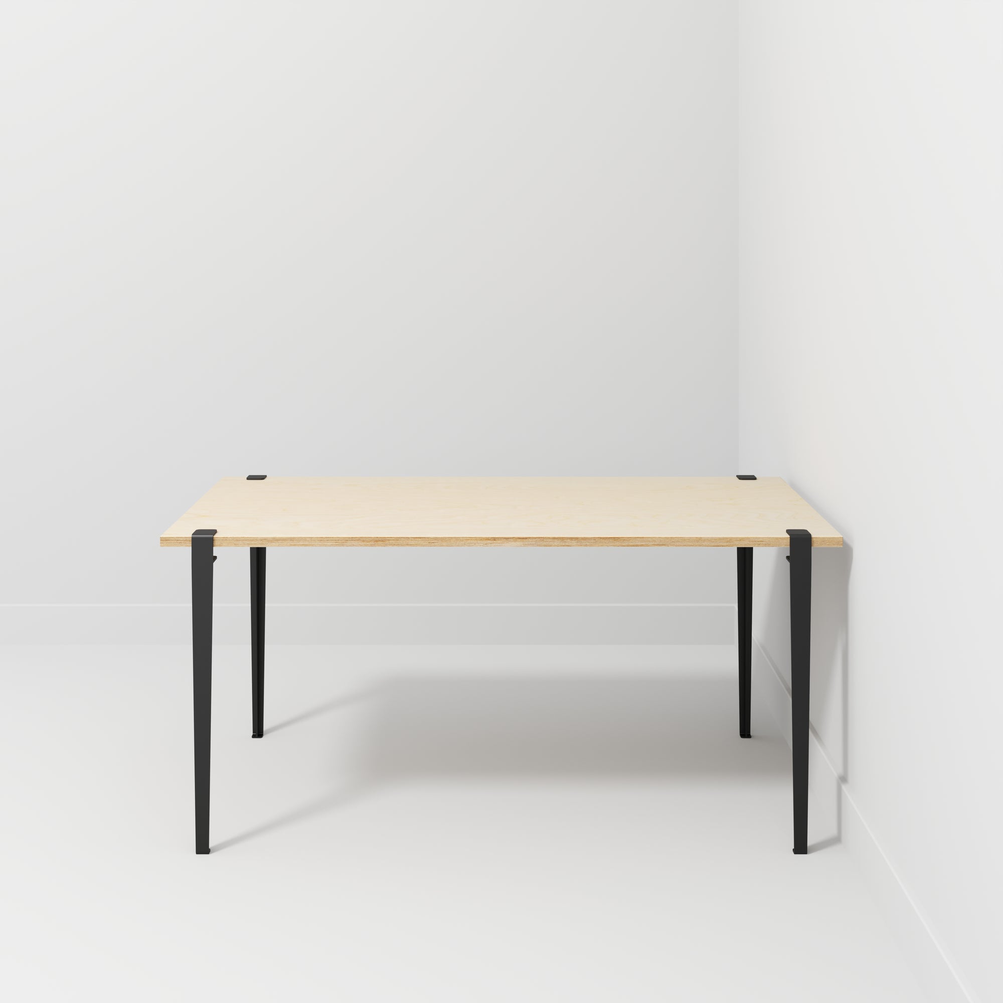 Custom Plywood Table with Tiptoe Legs