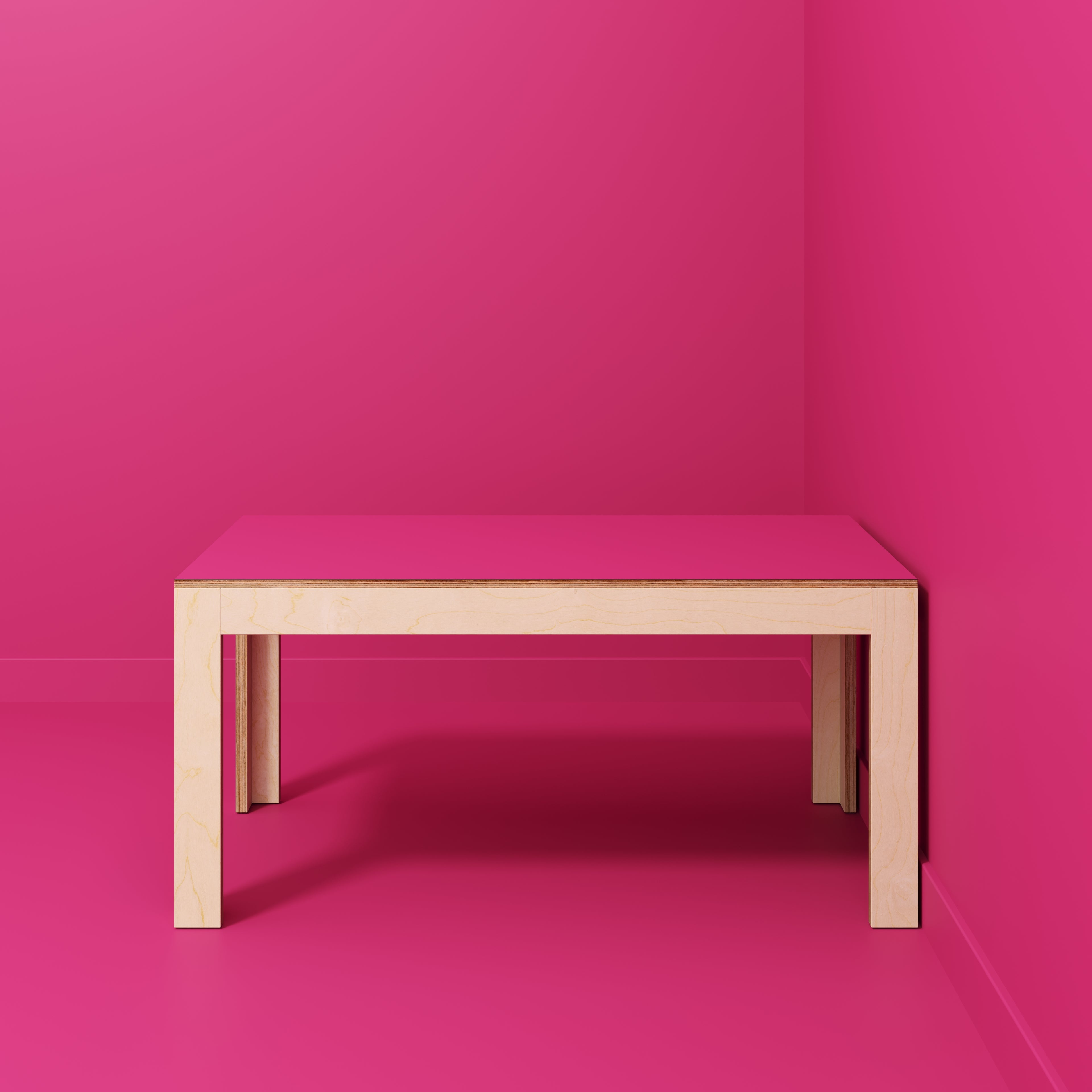 Table with Solid Frame - Formica Juicy Pink - 1600(w) x 800(d) – Made ...