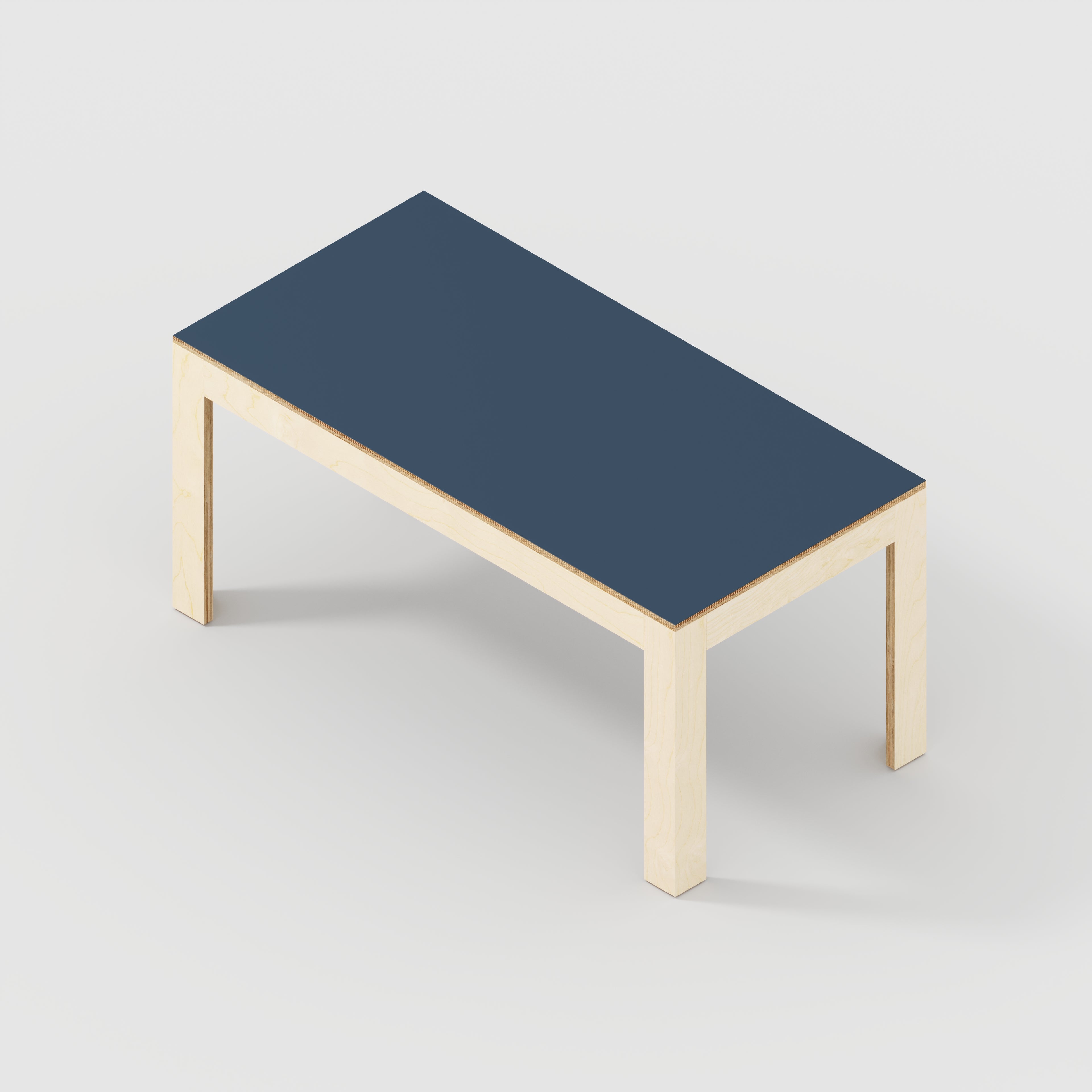 Table with Solid Frame - Formica Night Sea Blue - 1600(w) x 800(d ...