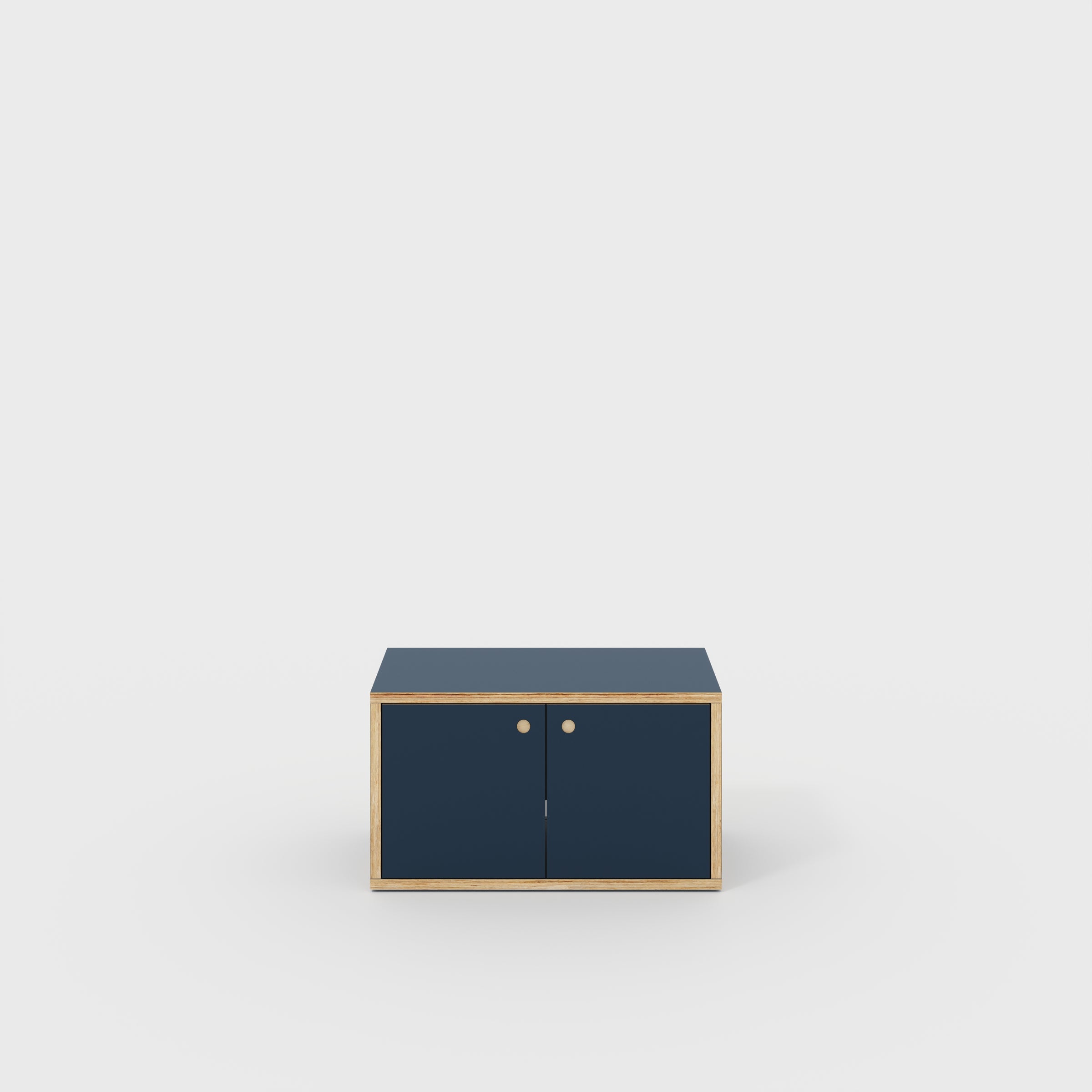 Plywood Storage with Doors - Formica Night Sea Blue - 800(w) x 400(d)
