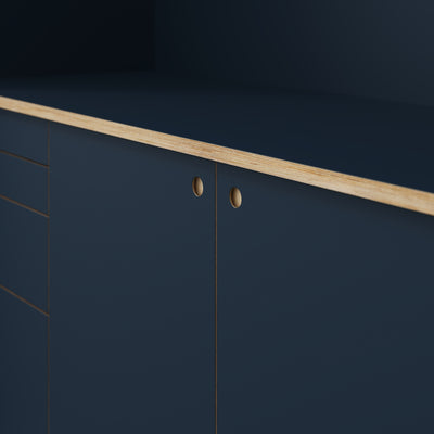 Plywood Worktop - Formica Night Sea Blue - 3000(w) x 635(d)