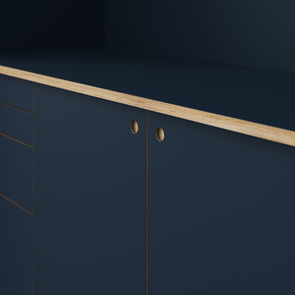 Plywood Worktop - Formica Night Sea Blue - 3000(w) x 635(d)