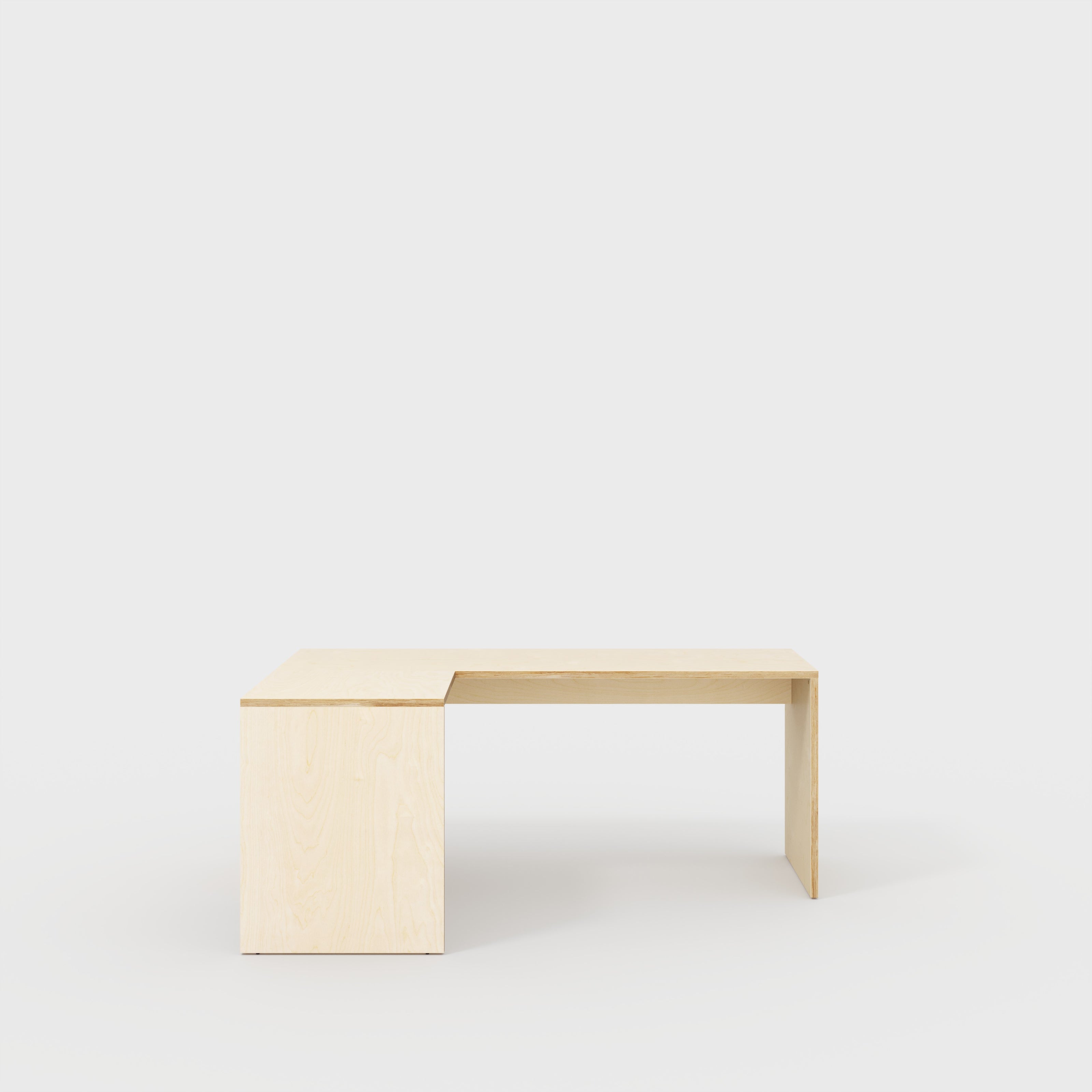 Made in Ply | Custom, Made to Measure Plywood L Shape Desk | Solid Sides