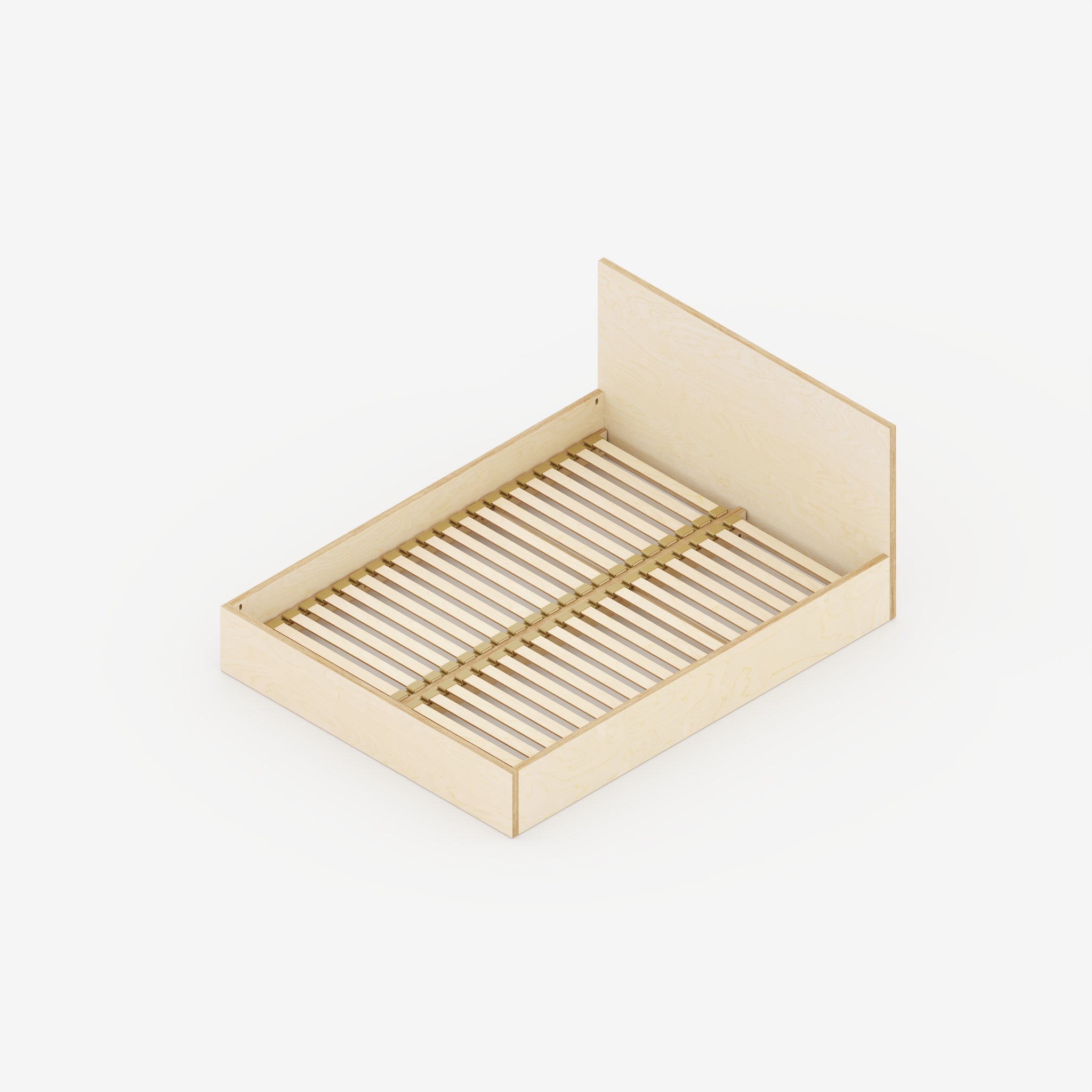 Custom Made to Measure Plywood Bed with Solid Sides Solid Sides