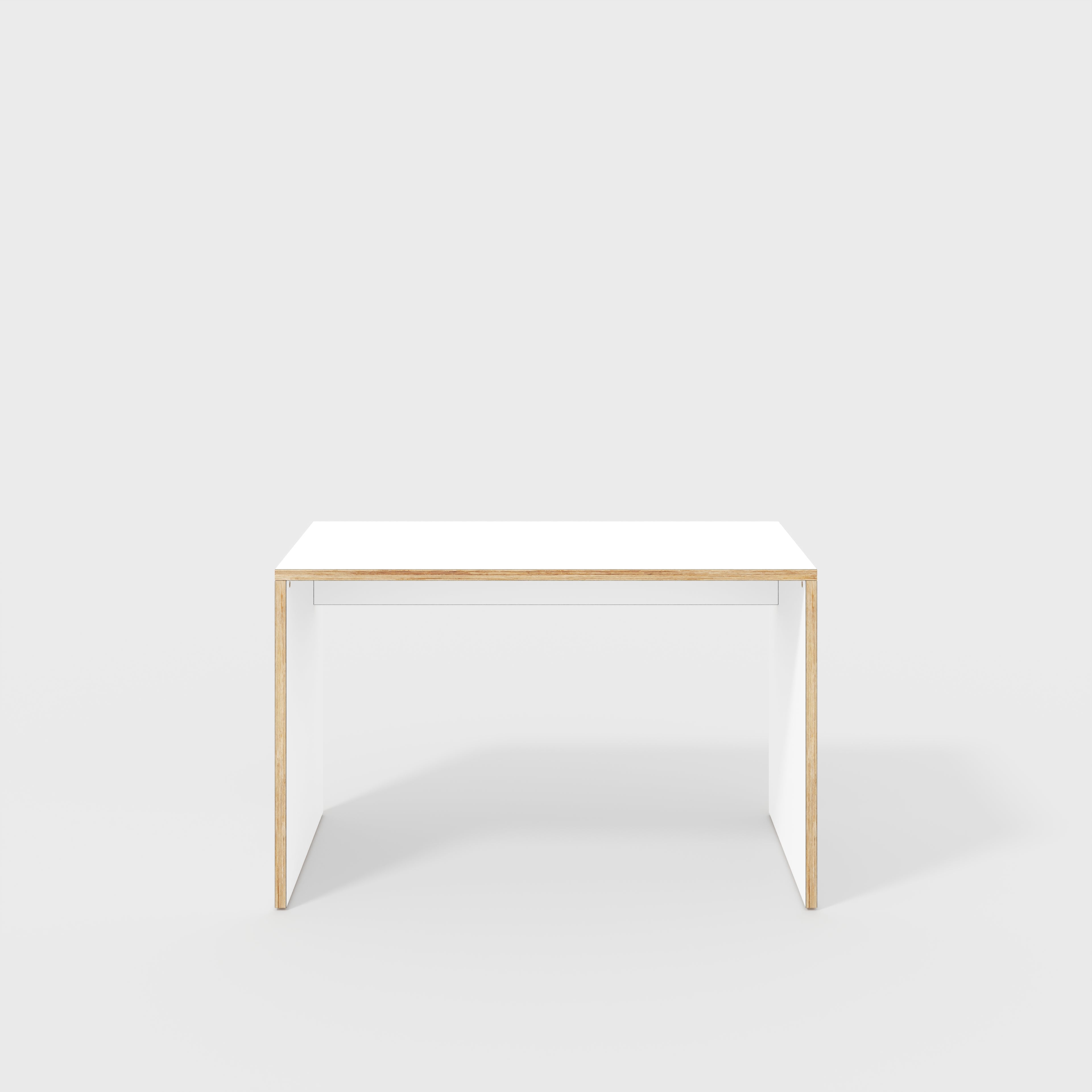 Desk with Solid Sides - Formica White - 1200(w) x 600(d) x 750(h ...